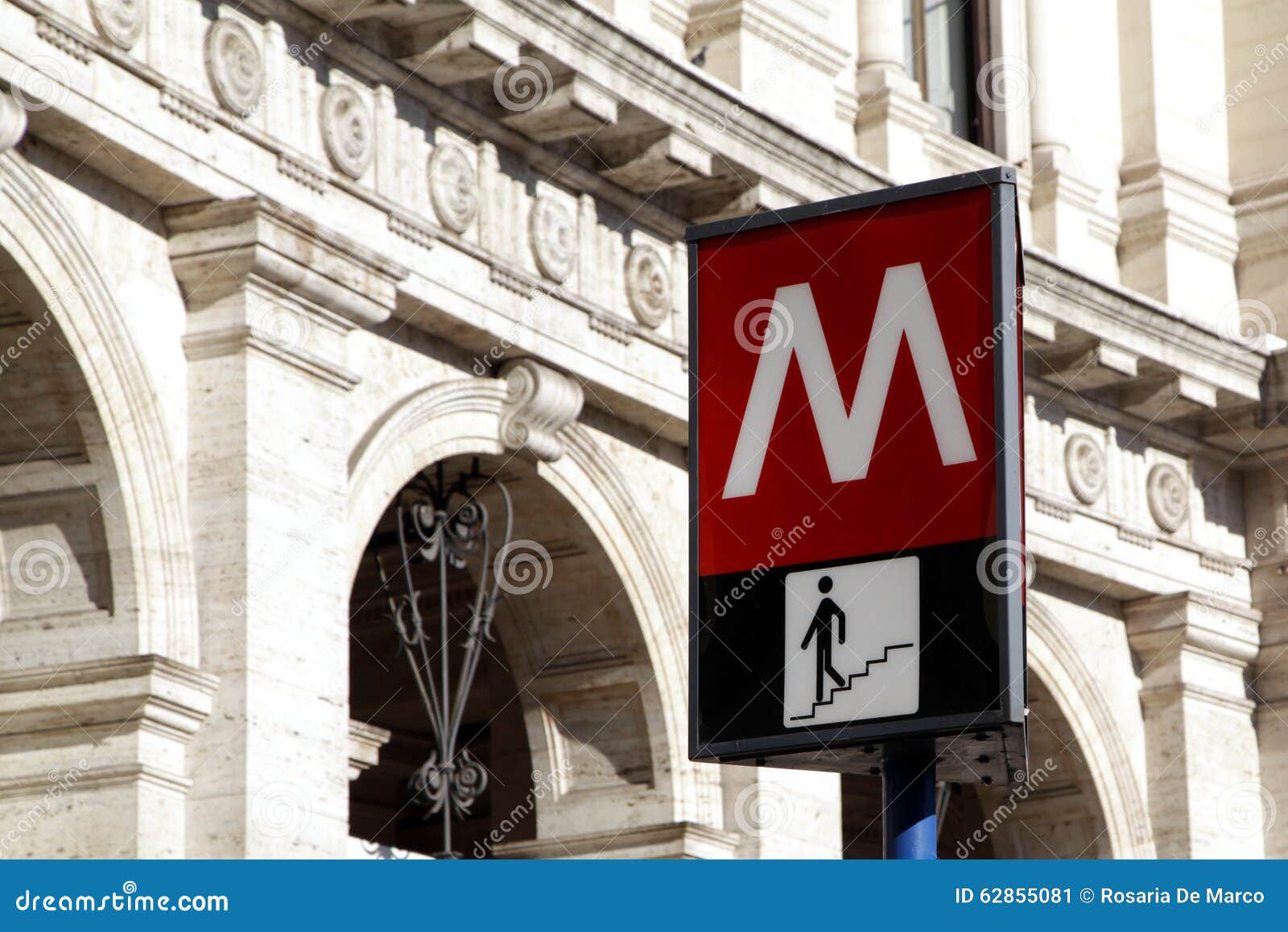 Metro sign stock image. Image of train, subway, people - 62855081