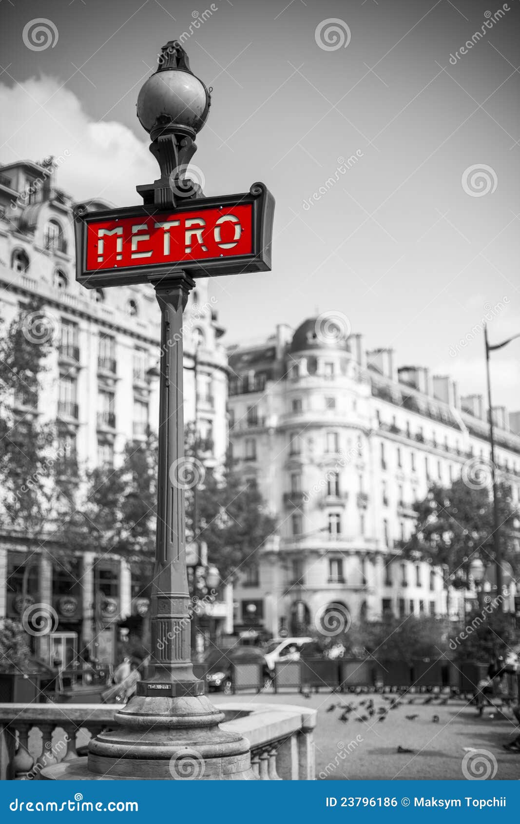 Metro Sign for Subway Transportation in Paris Editorial Photo - Image ...