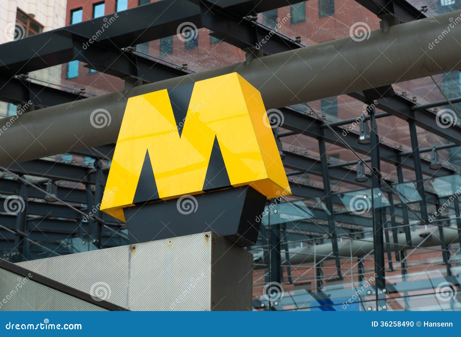Metro sign stock photo. Image of transport, rustic, city - 36258490