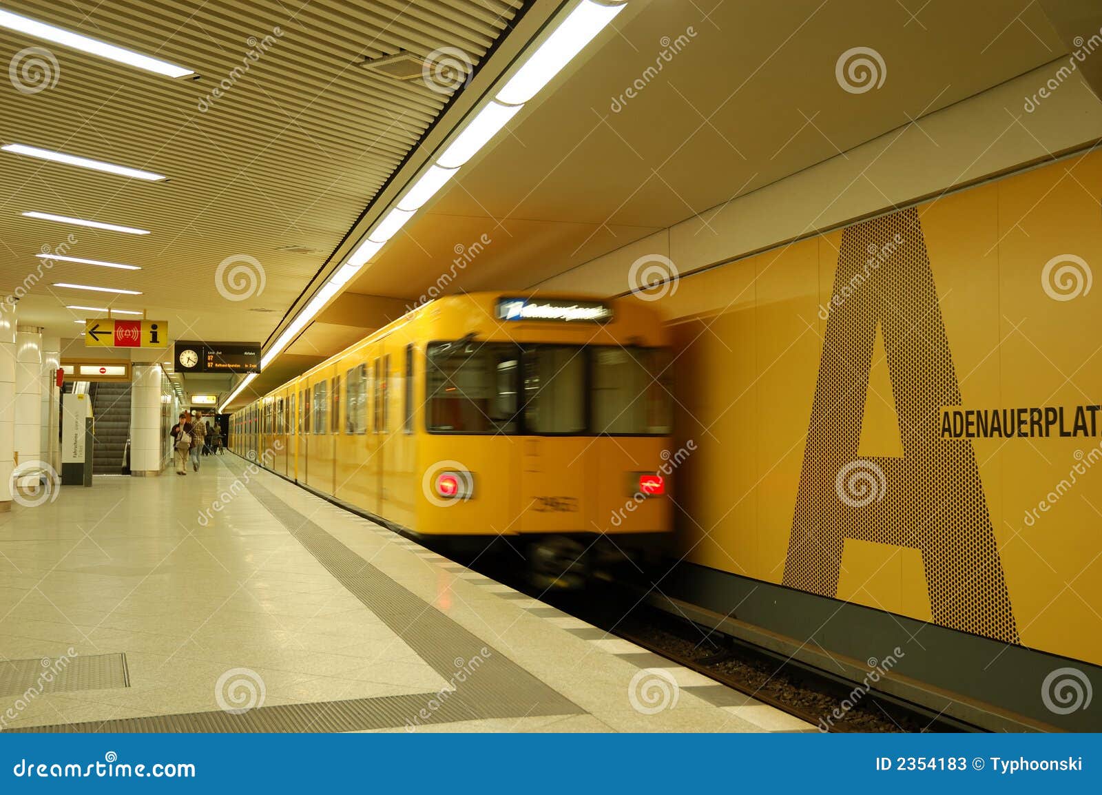 Metro station in berlin stock image. Image of transportatioin - 2354183
