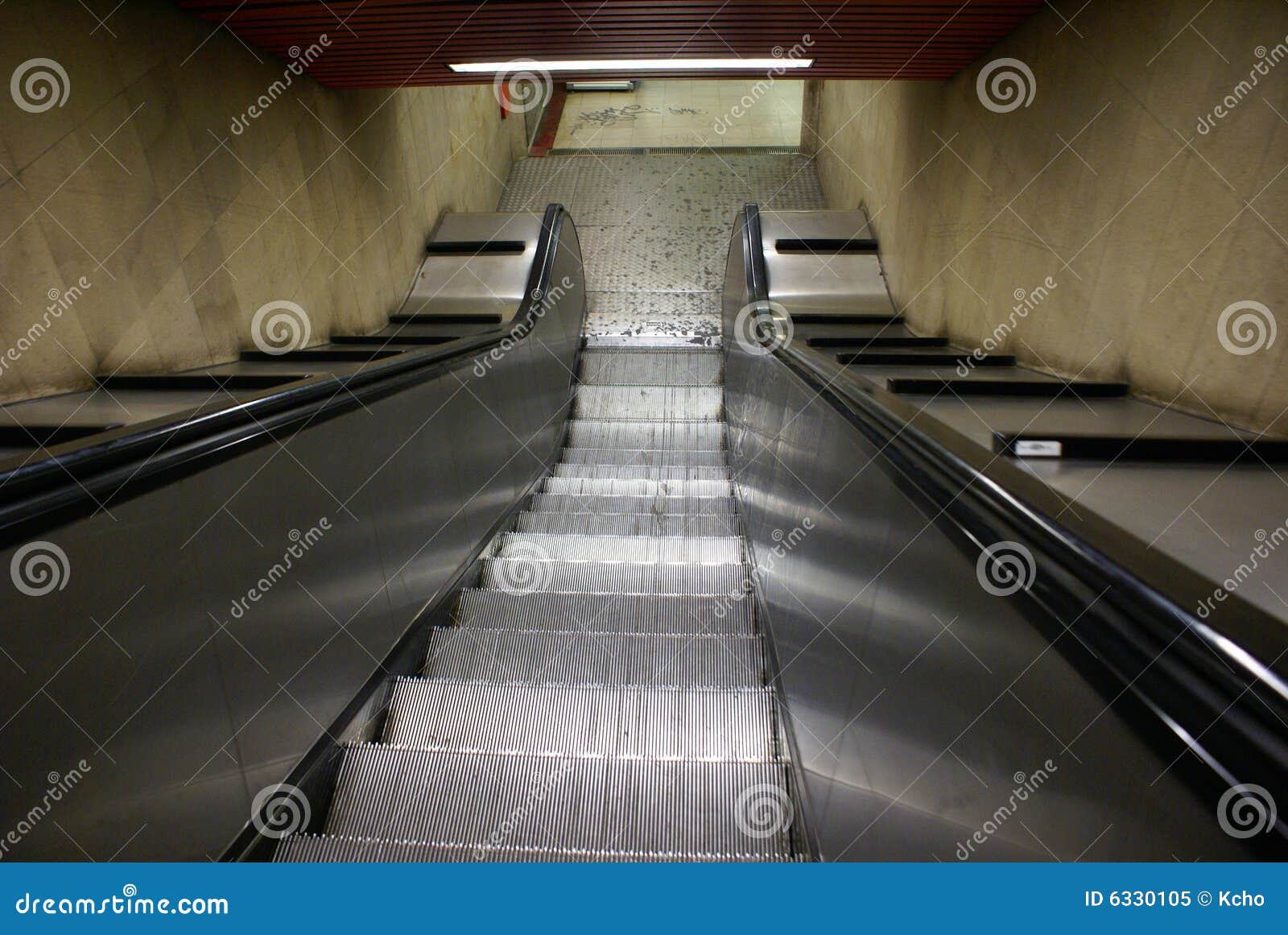 Metro station escalators stock image. Image of station - 6330105