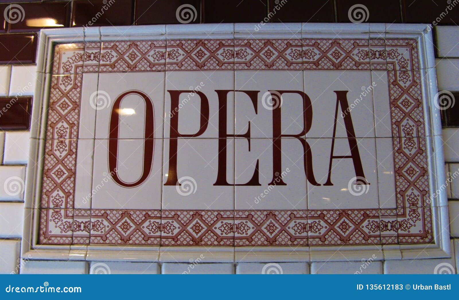 Metro Station from Opera in Budapest Stock Image - Image of plates ...