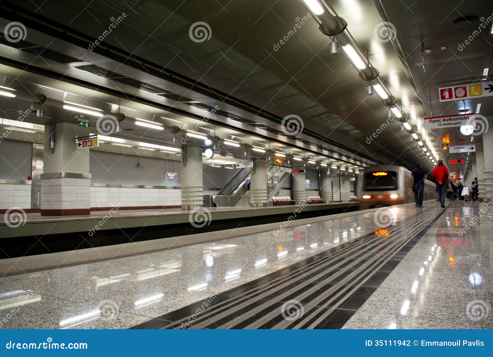 Metro Station stock photo. Image of underground, standing - 35111942
