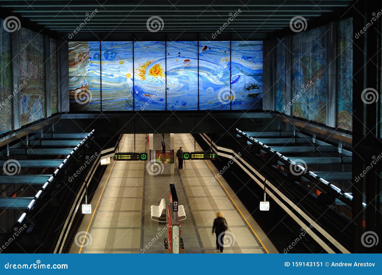 Metro Station in Vienna. Austria Editorial Photo - Image of subway ...