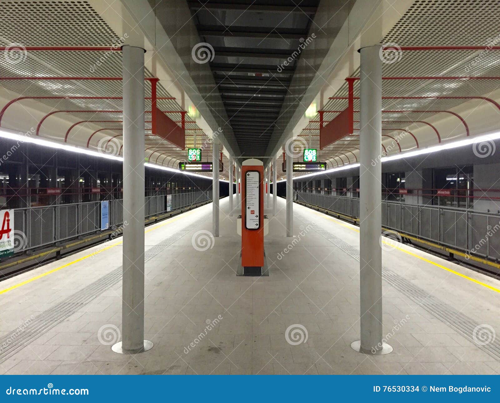 Metro stop editorial stock image. Image of line, stop - 76530334