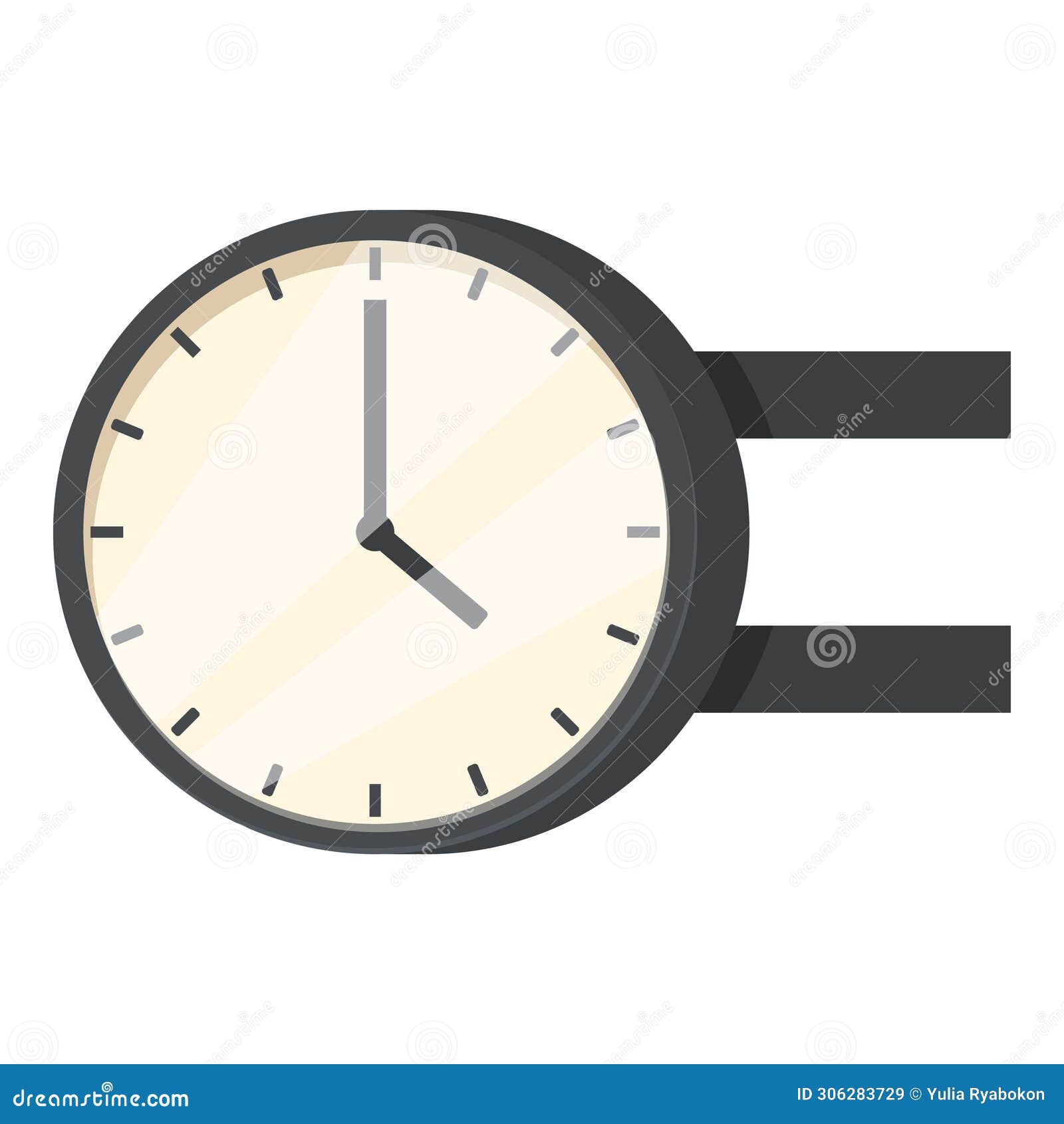 Metro Subway Clock Icon Cartoon Vector. Exit Service Stock Vector ...