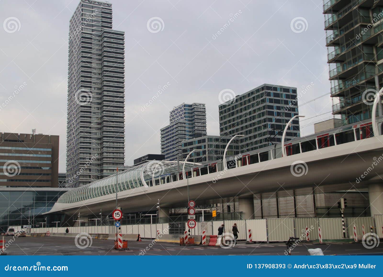 Metro Subway Station of Erasmuslijn at Train Station of Den Haag ...