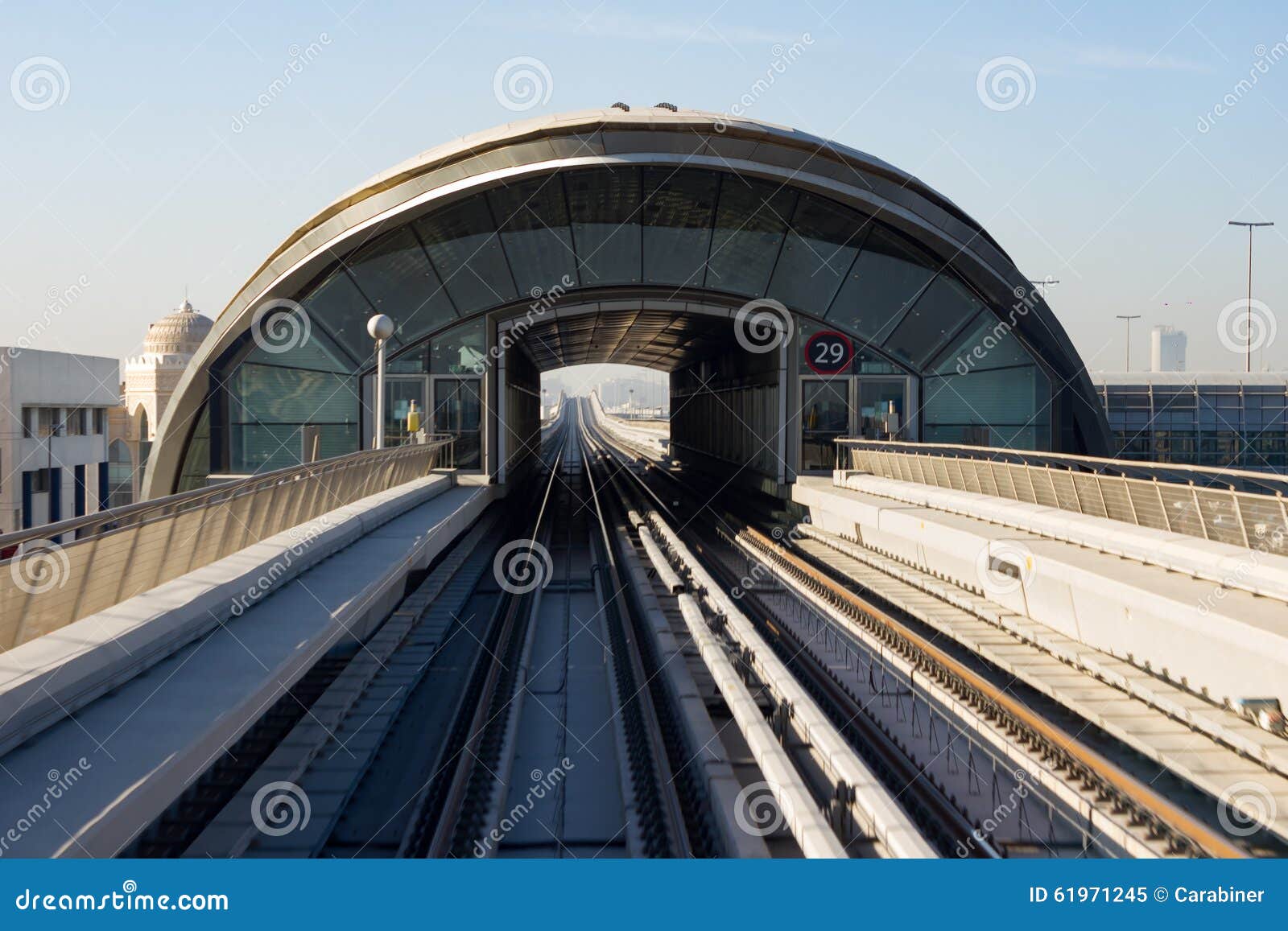 Metro subway tracks stock image. Image of city, construction - 61971245