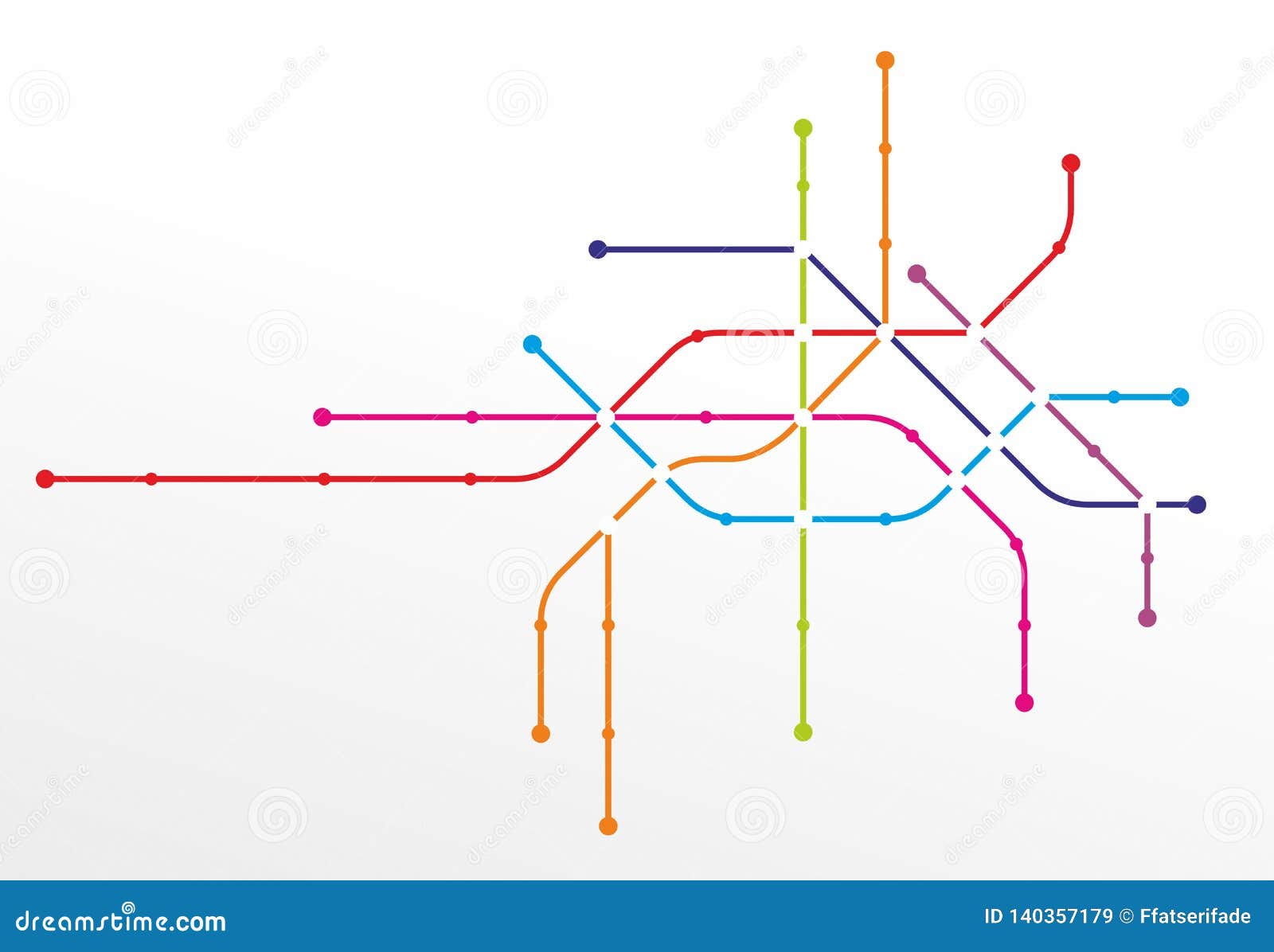 Metro System Map Stock Photography | CartoonDealer.com #140357228