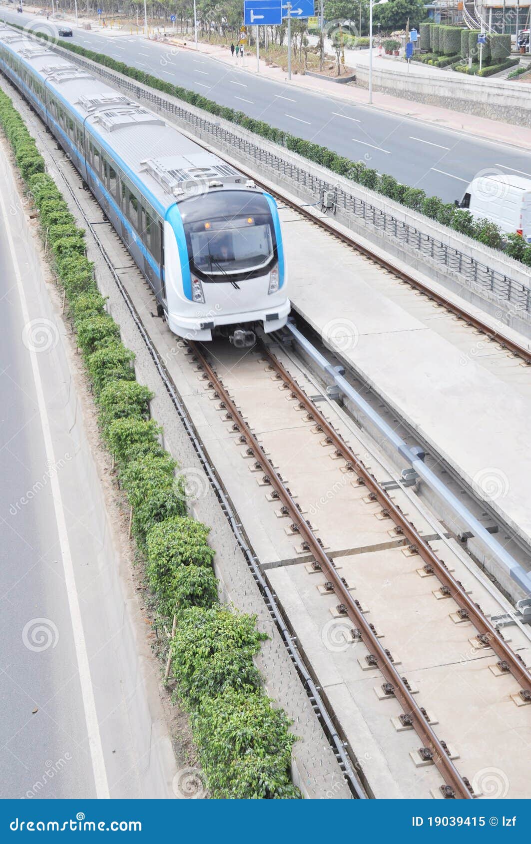 Metro train stock image. Image of high, train, tracks - 19039415