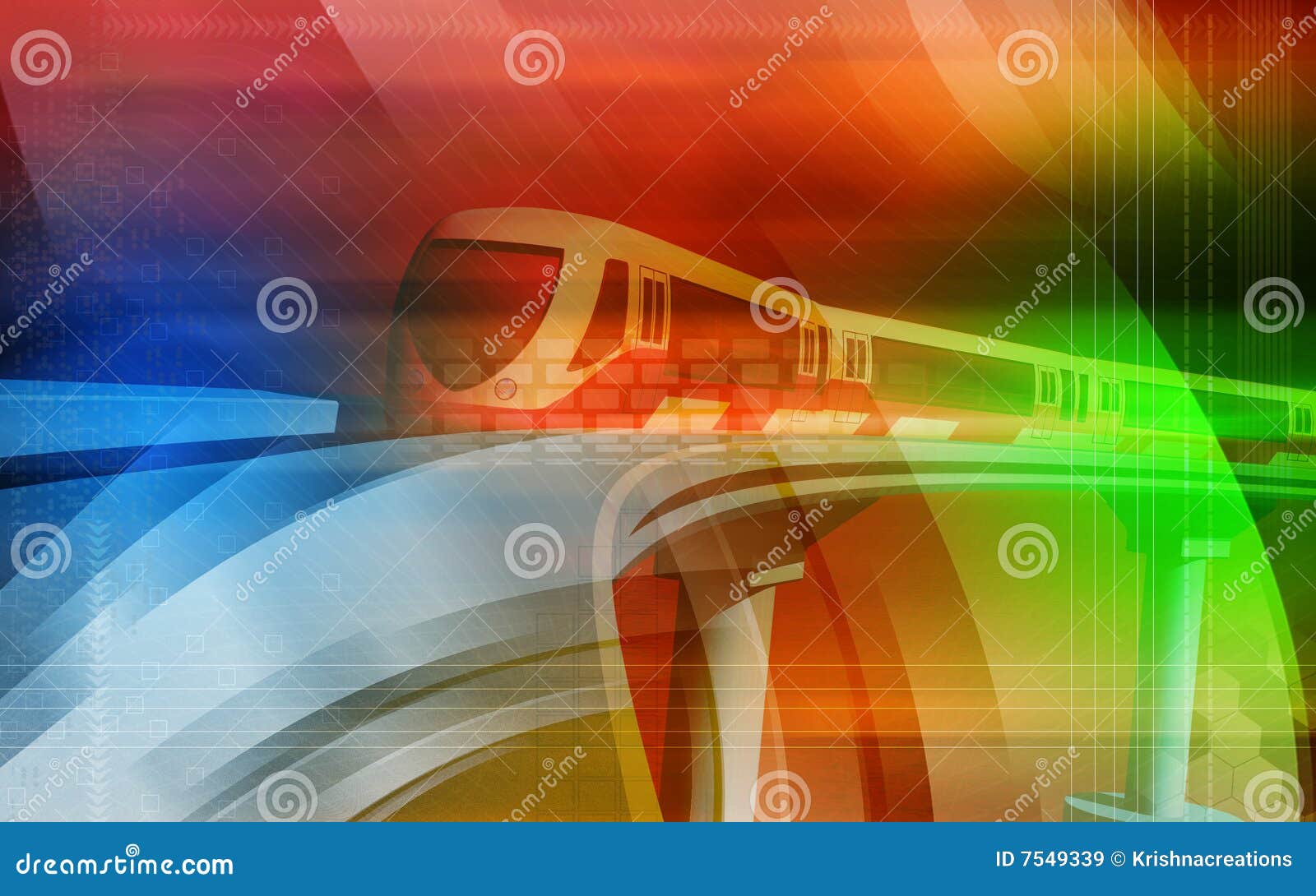 Metro Train Coloring Page. Subway Metro Side View Vector Illustration ...