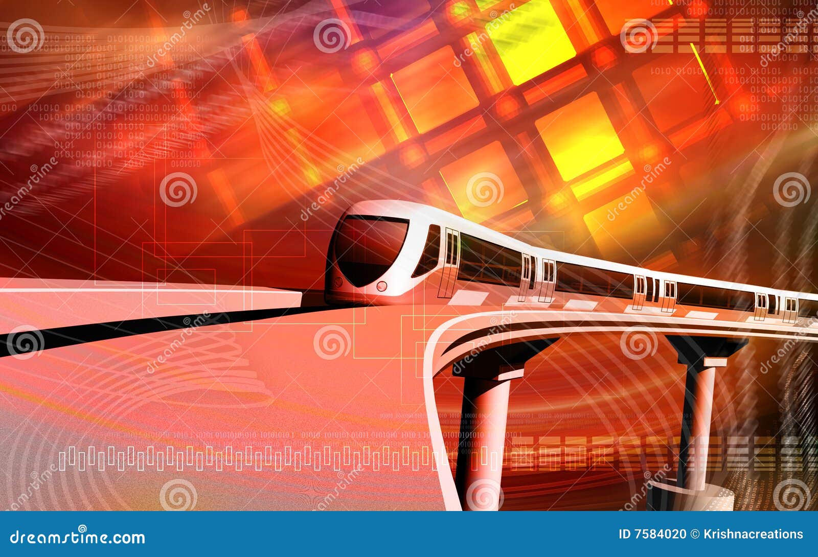 Metro Train Coloring Page. Subway Metro Side View Vector Illustration ...