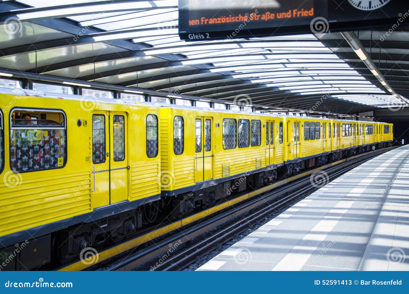Metro Train, Berlin stock image. Image of station, bright - 52591413