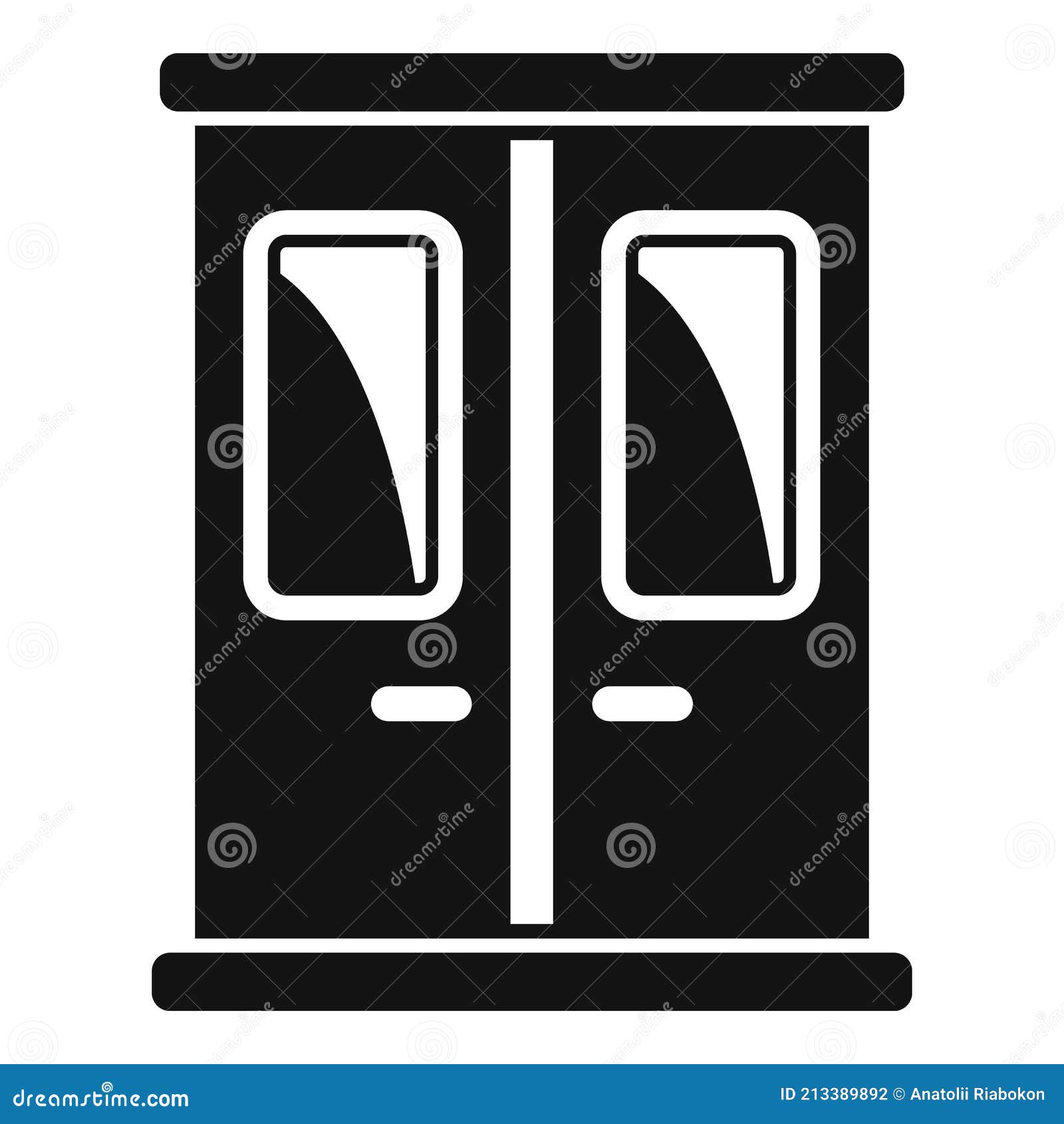 Metro Train Door Icon, Simple Style Stock Vector - Illustration of ...