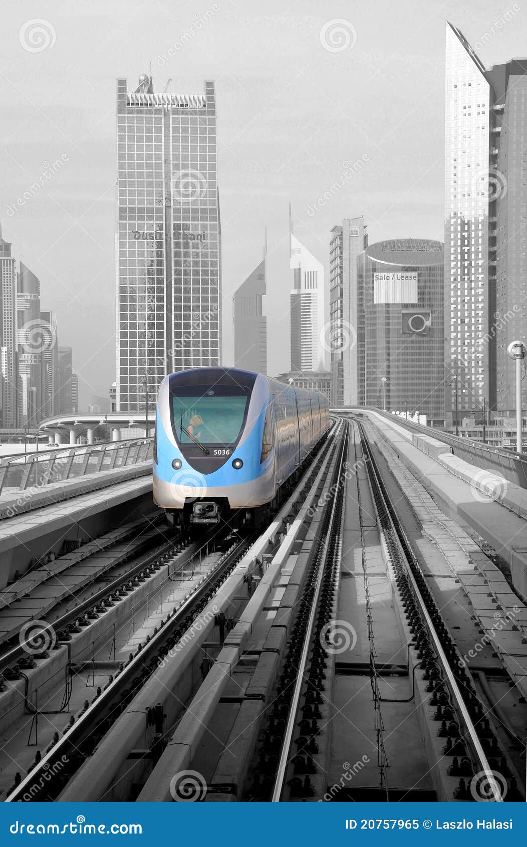 Metro LRT Train Of Kelana Jaya Line At Pasar Seni Station And ...