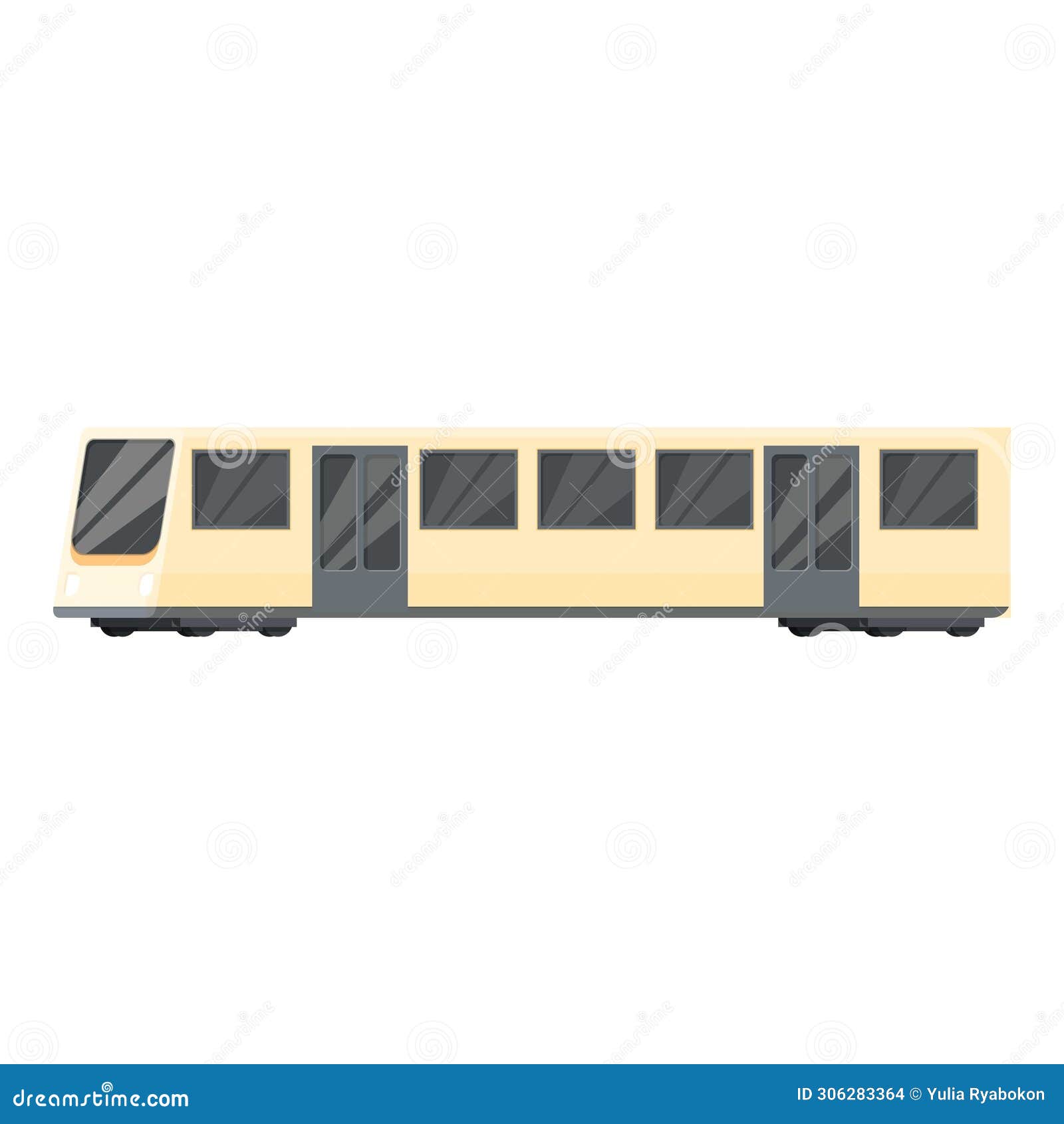 Metro Train Icon Cartoon Vector. Depot Electric Stock Vector ...