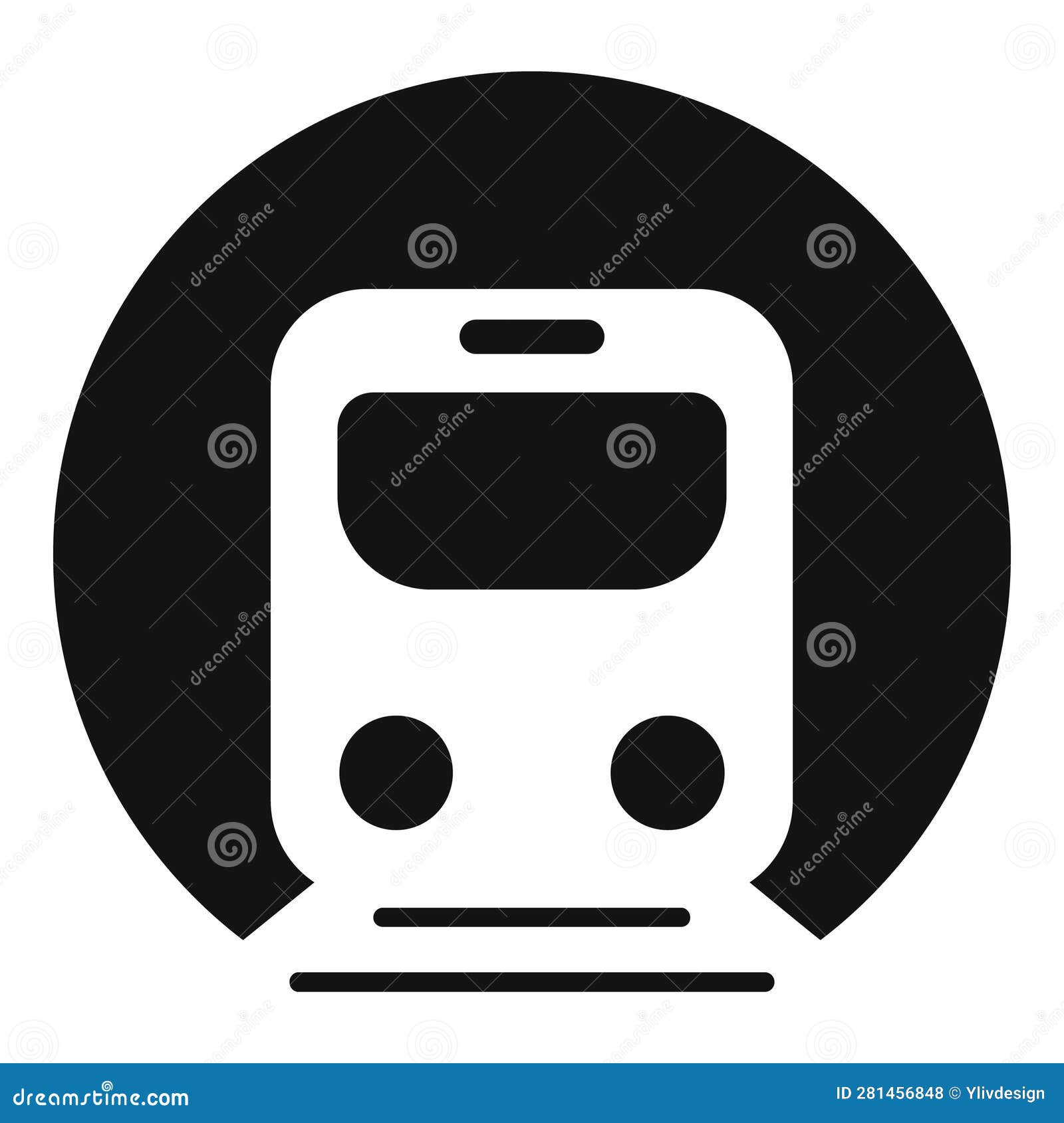 Metro Train Icon Simple Vector. Railway Platform Stock Vector ...