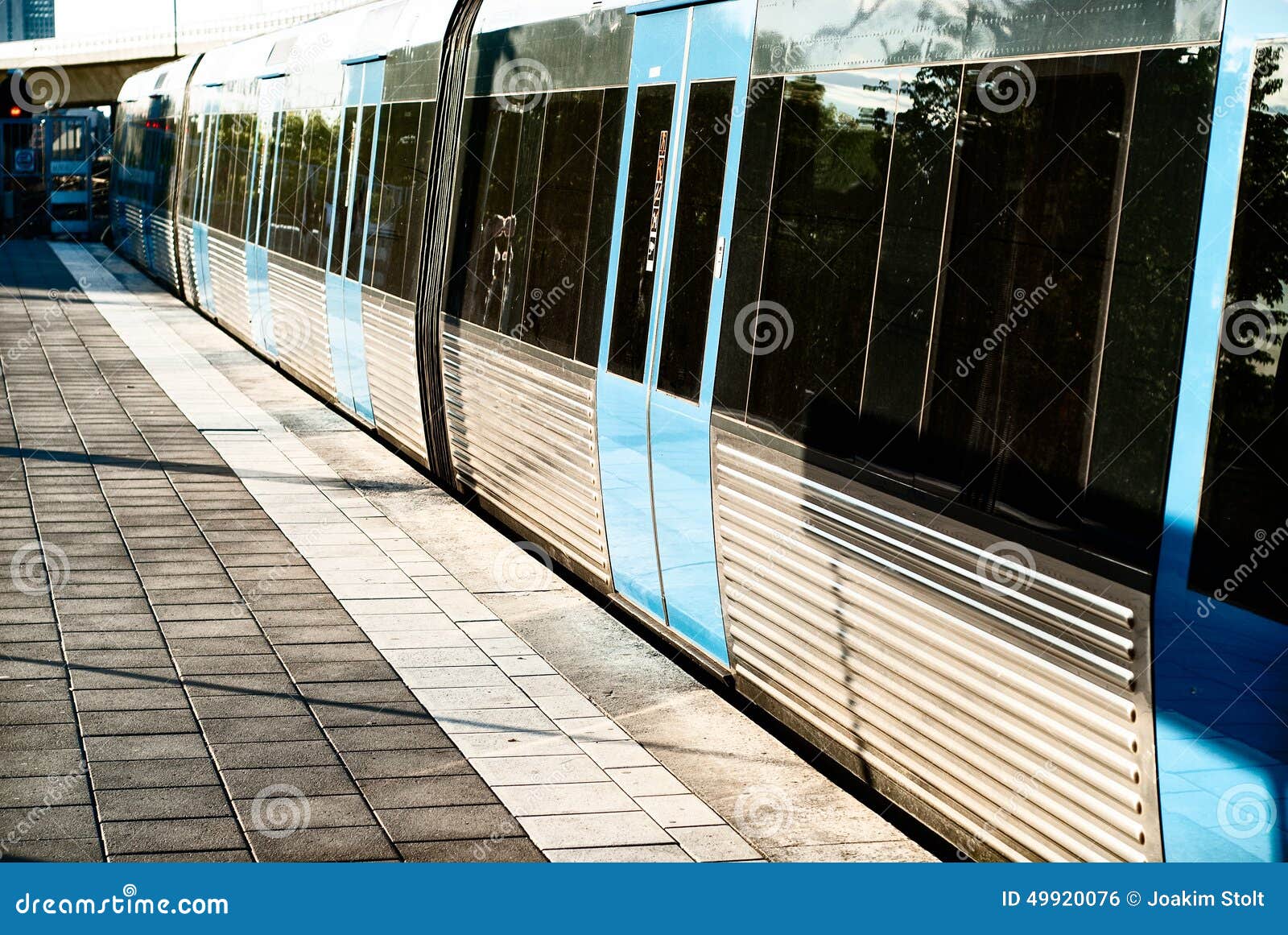 Metro train at platform stock photo. Image of entrance - 49920076