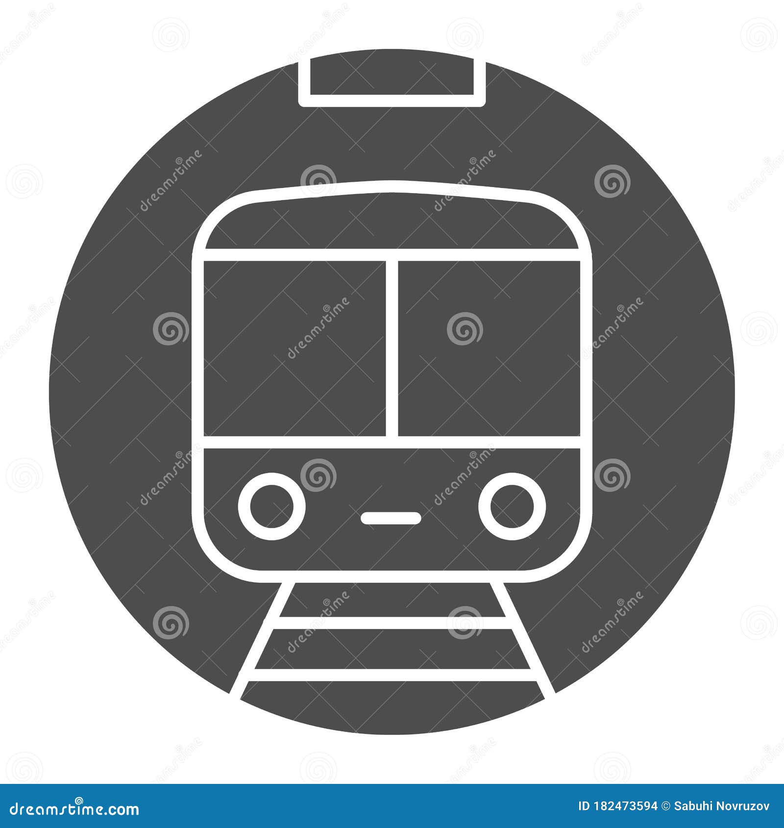 Metro Train Solid Icon, Railway Transport Symbol, Subway Vector Sign on ...