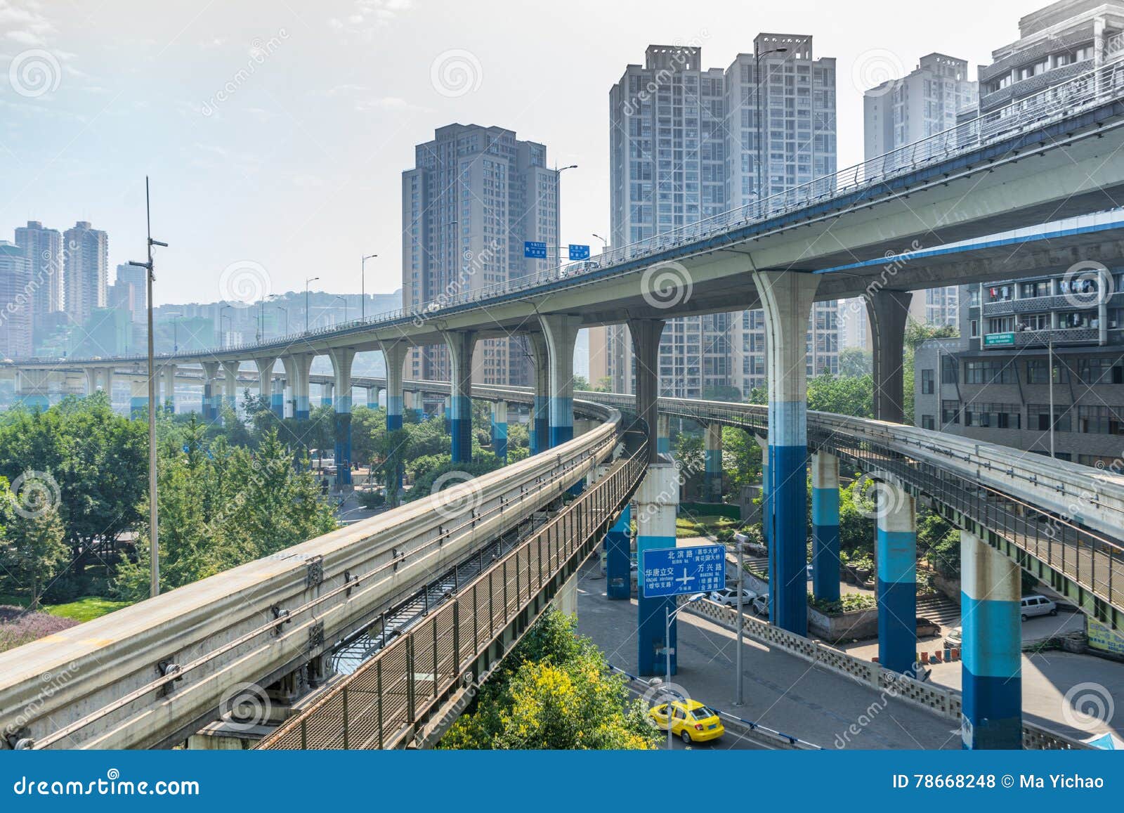 Metro Train at the Subway Station at Chongqing Editorial Stock Photo ...