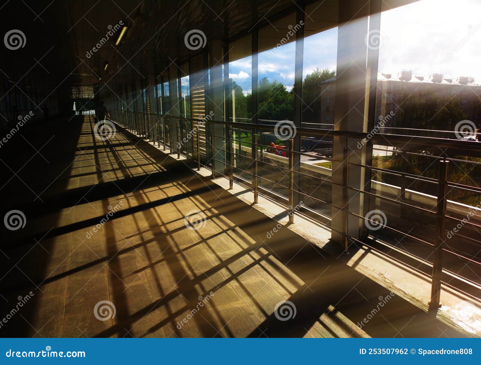 Metro Transport Passage during Sunset Time Stock Photo - Image of ...