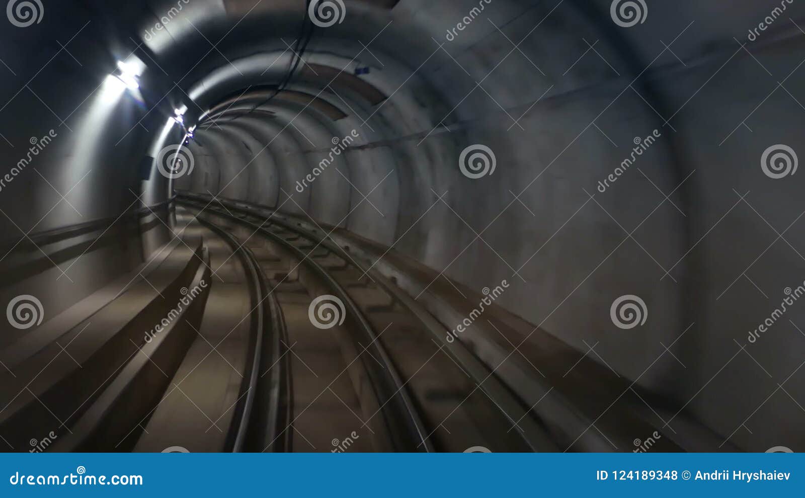 Metro tunnel speed train stock footage. Video of timelapse - 124189348