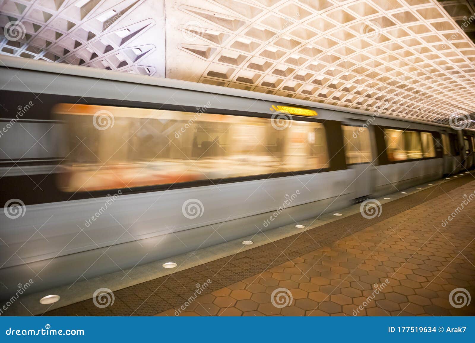 Metro View in Washington DC Stock Photo - Image of railroad, rail ...