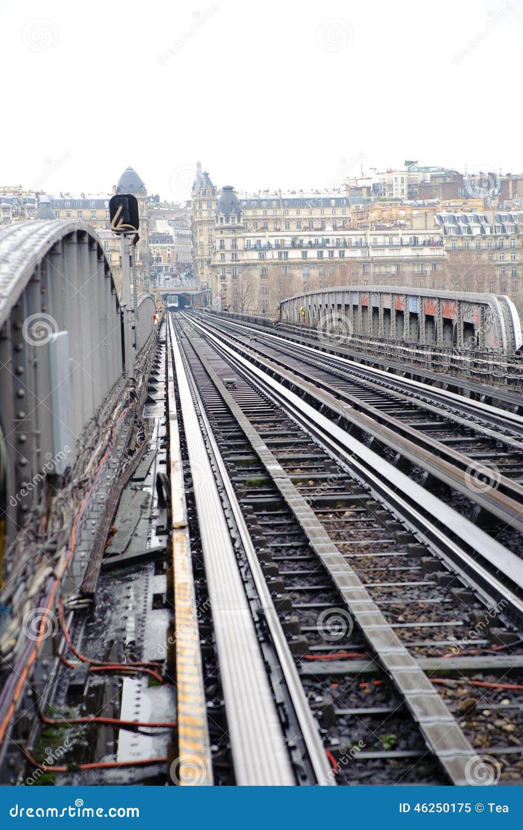 Metro ways stock image. Image of downtown, train, railway - 46250175
