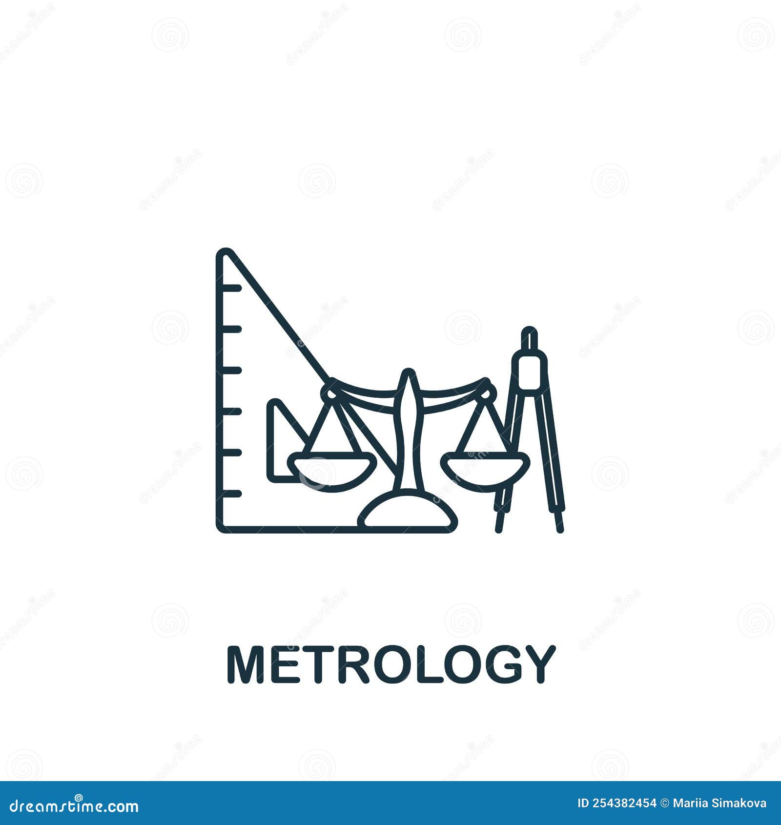 Metrology Icon. Line Simple Science Icon for Templates, Web Design and ...