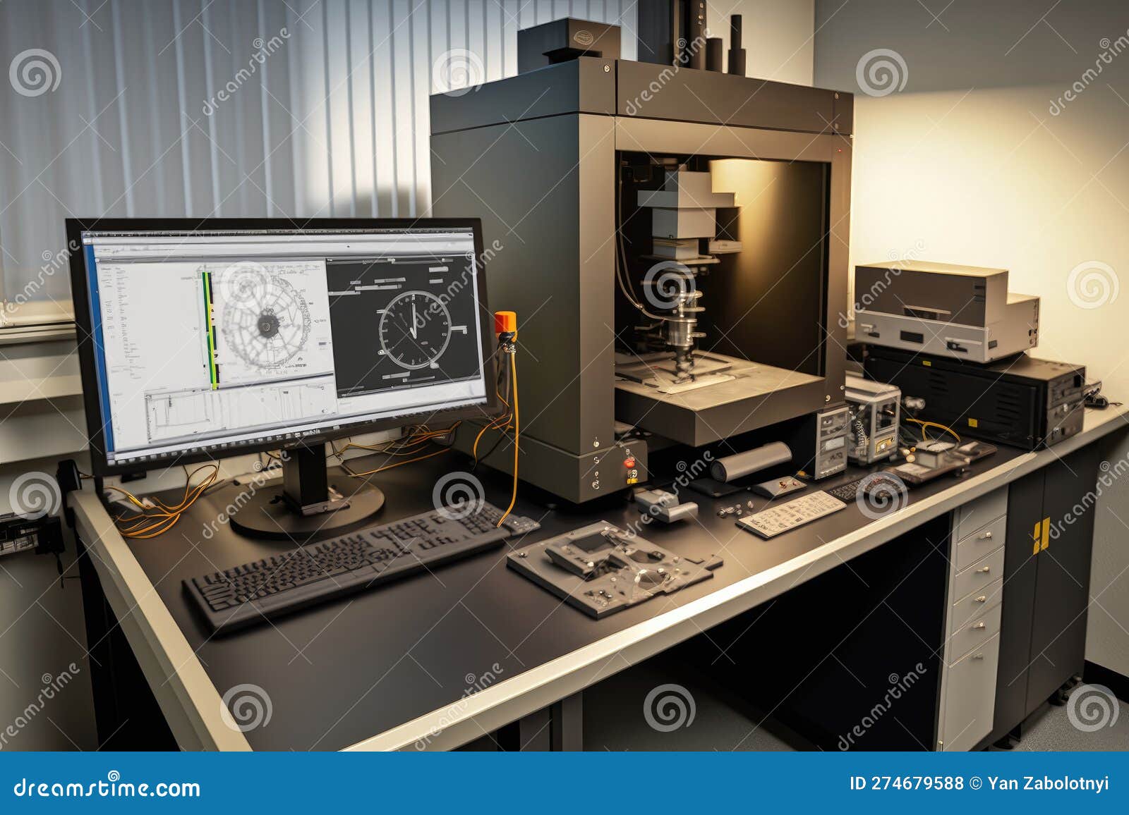 Metrology Lab with Precision Measurement Instruments. Generative AI ...