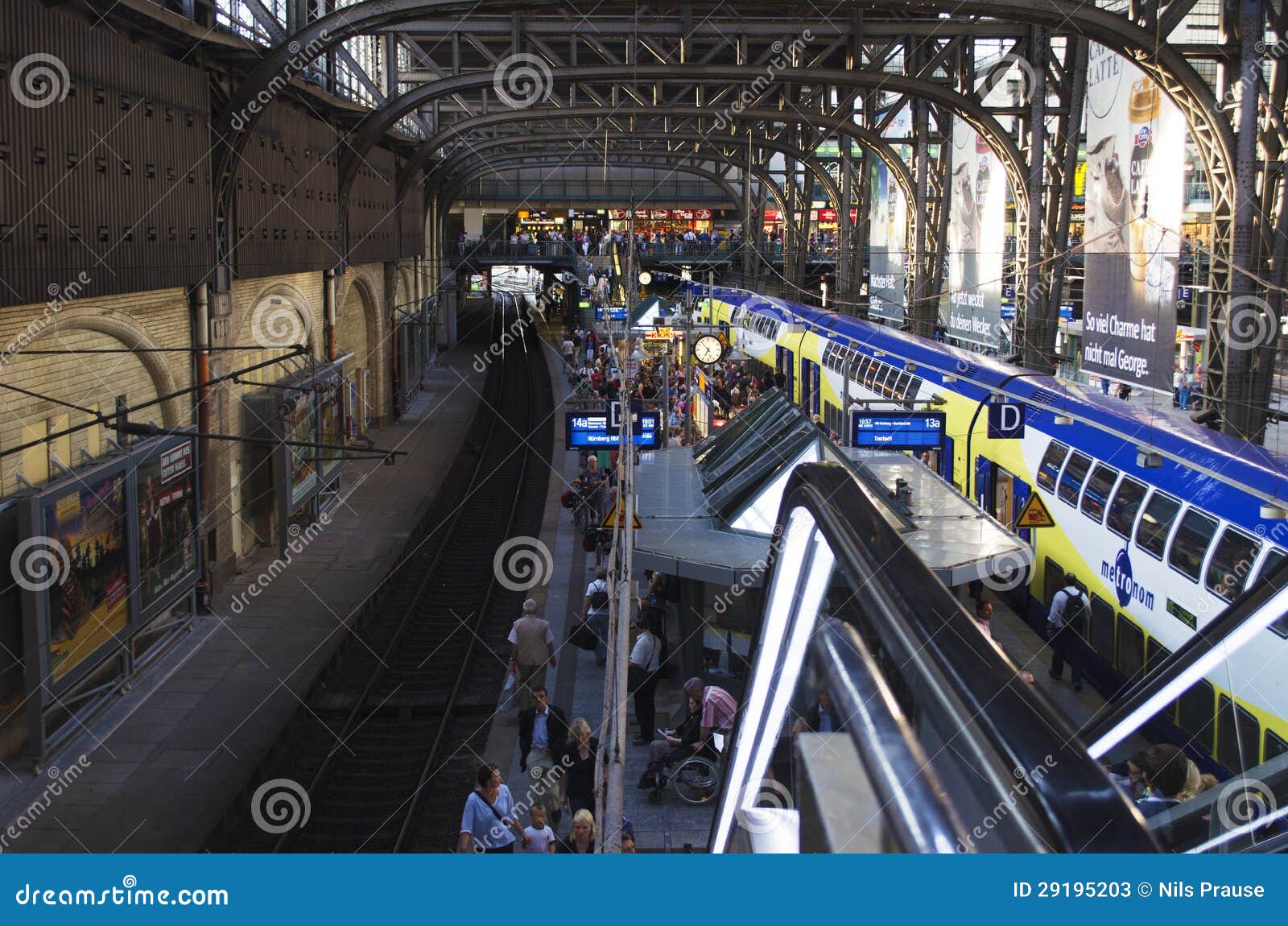 Metronom in Hamburg Central Station Editorial Stock Photo - Image of ...