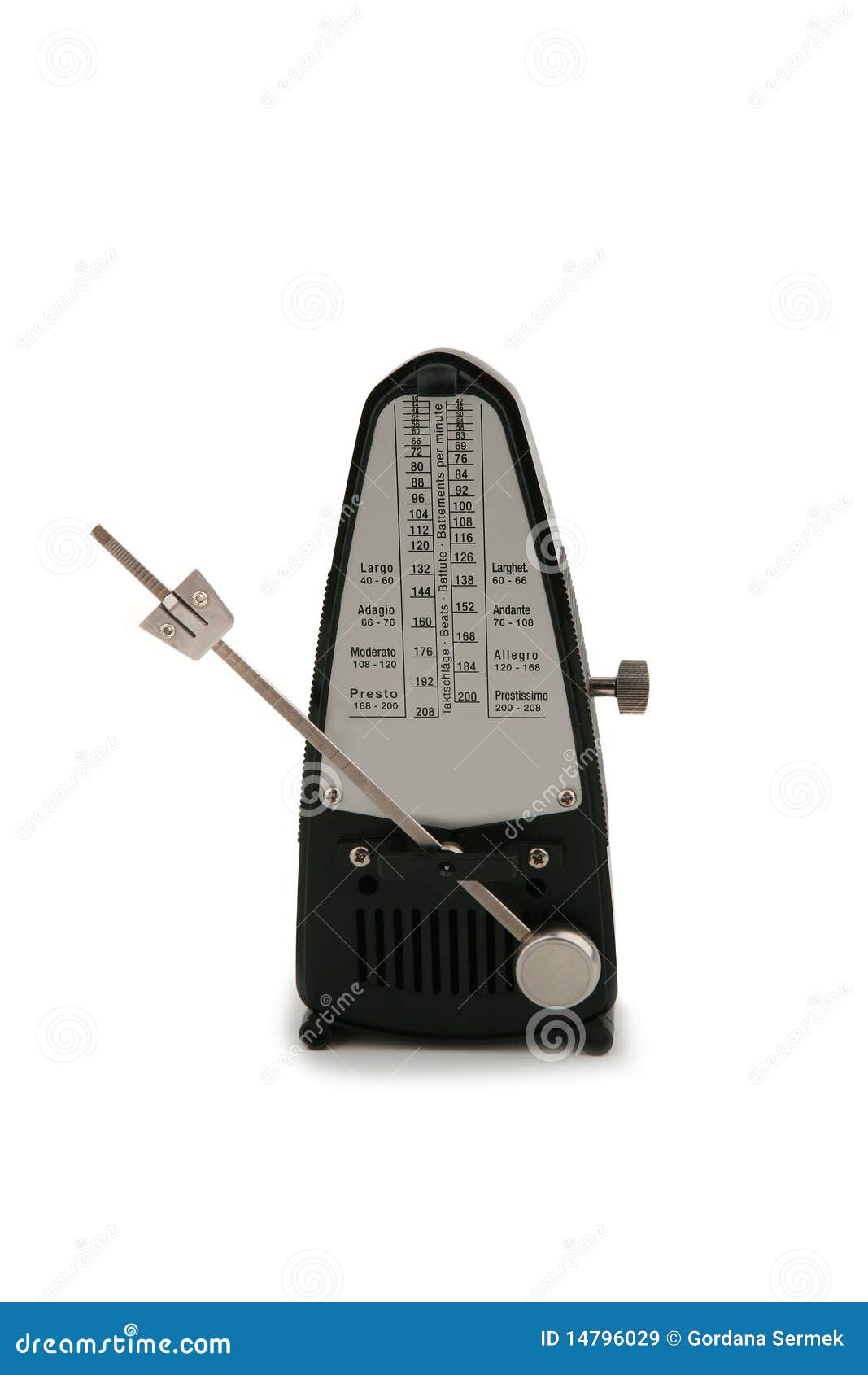 Metronome stock image. Image of clock, detail, instrument - 14796029
