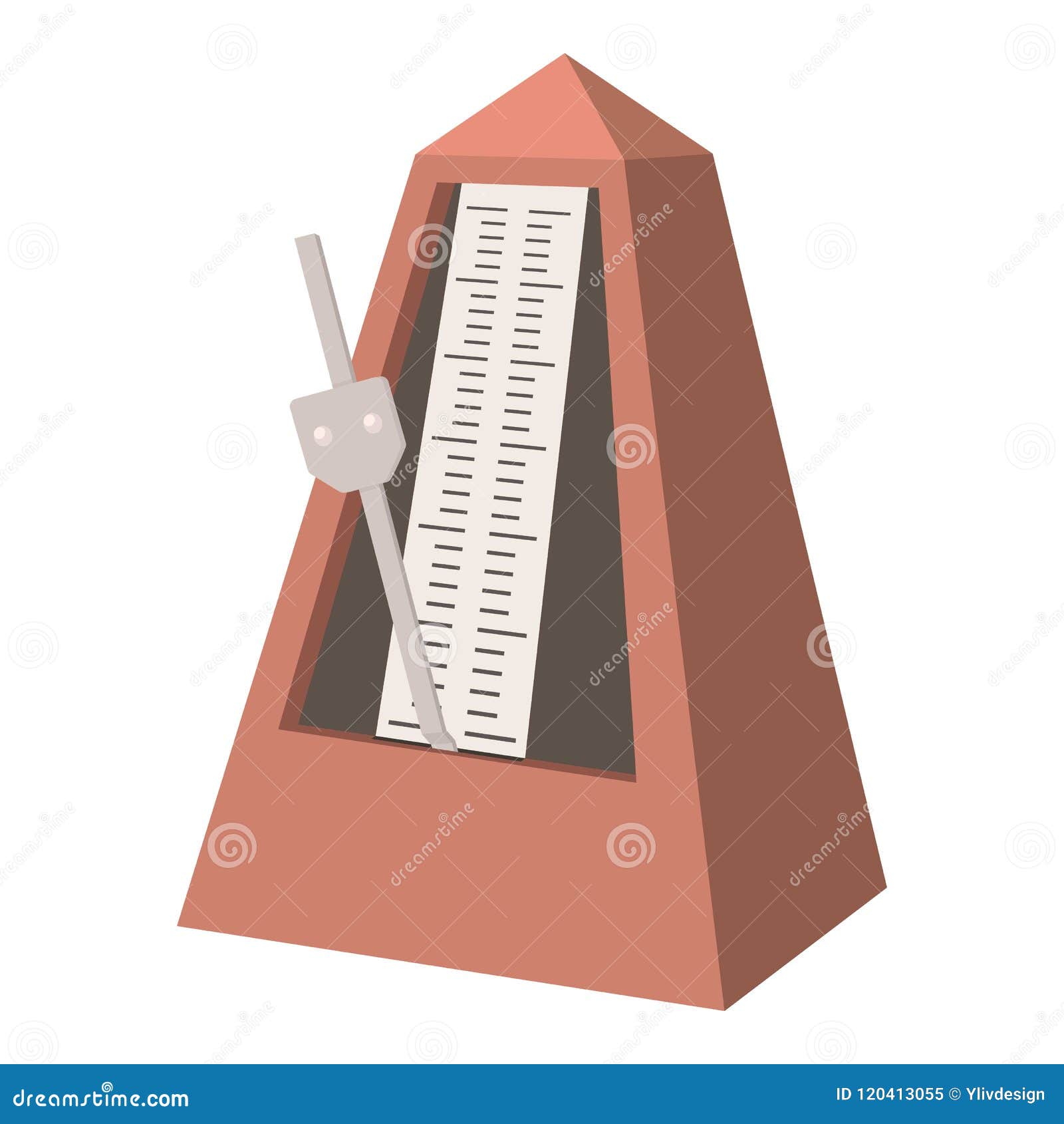 Metronome Icon, Cartoon Style Stock Vector - Illustration of button ...