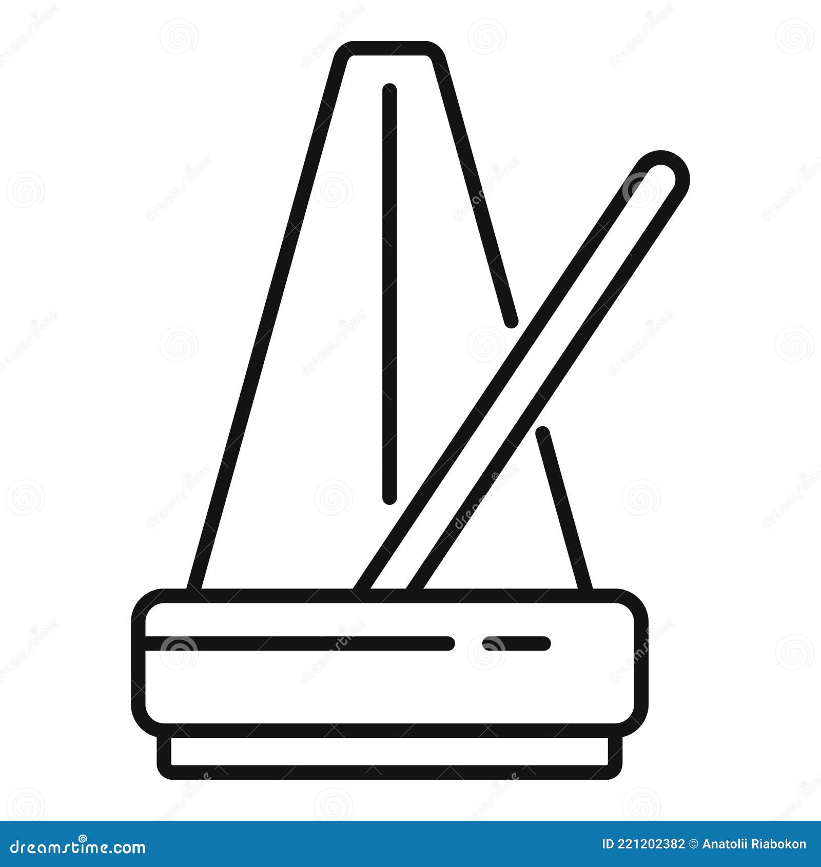 Metronome Icon, Outline Style Stock Vector - Illustration of equipment ...