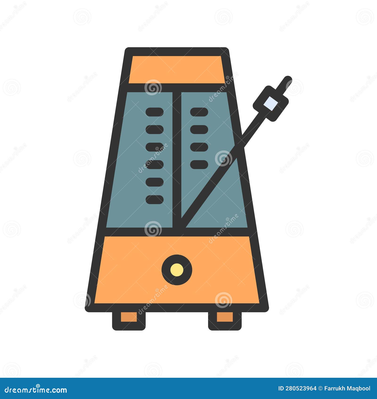 Metronome Icon Vector Image. Stock Vector - Illustration of symbol ...