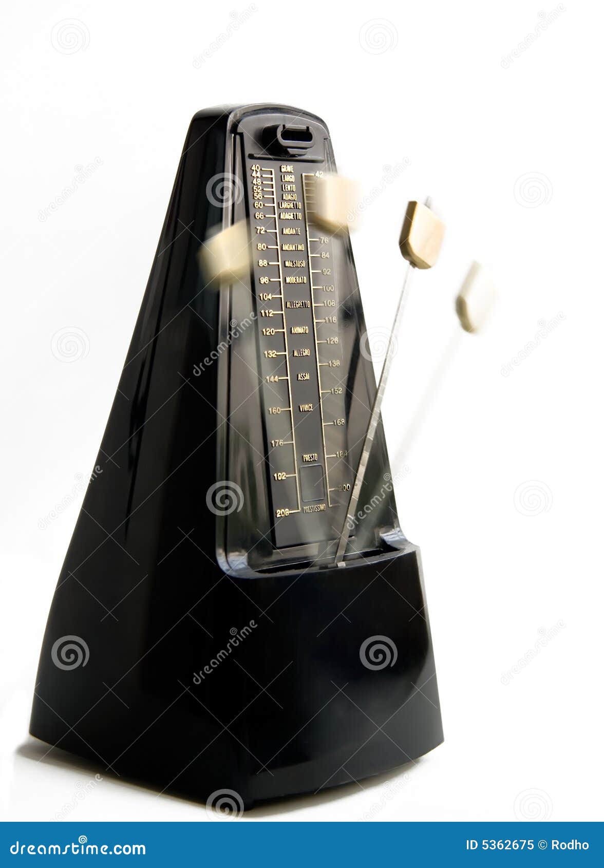 Metronoom stock afbeelding. Image of staaf, snelheid, achtergrond - 5362675