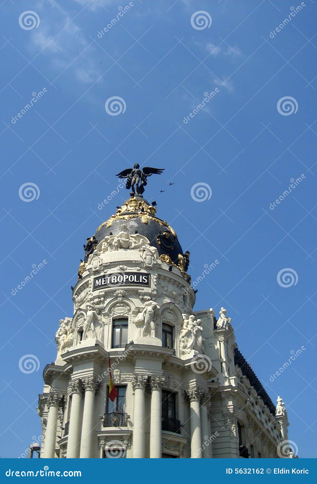 Metropolis building stock photo. Image of visitor, flag - 5632162