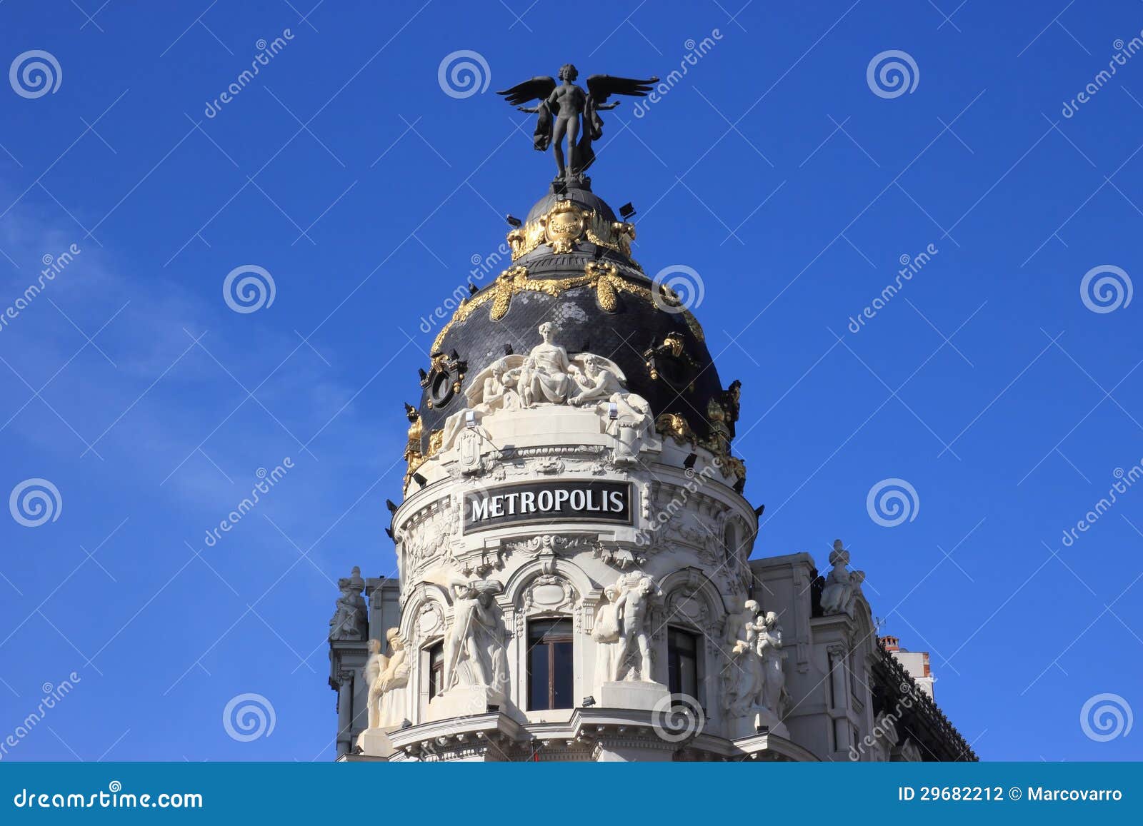 Metropolis Building Facade, Madrid, Spain Editorial Photography - Image ...