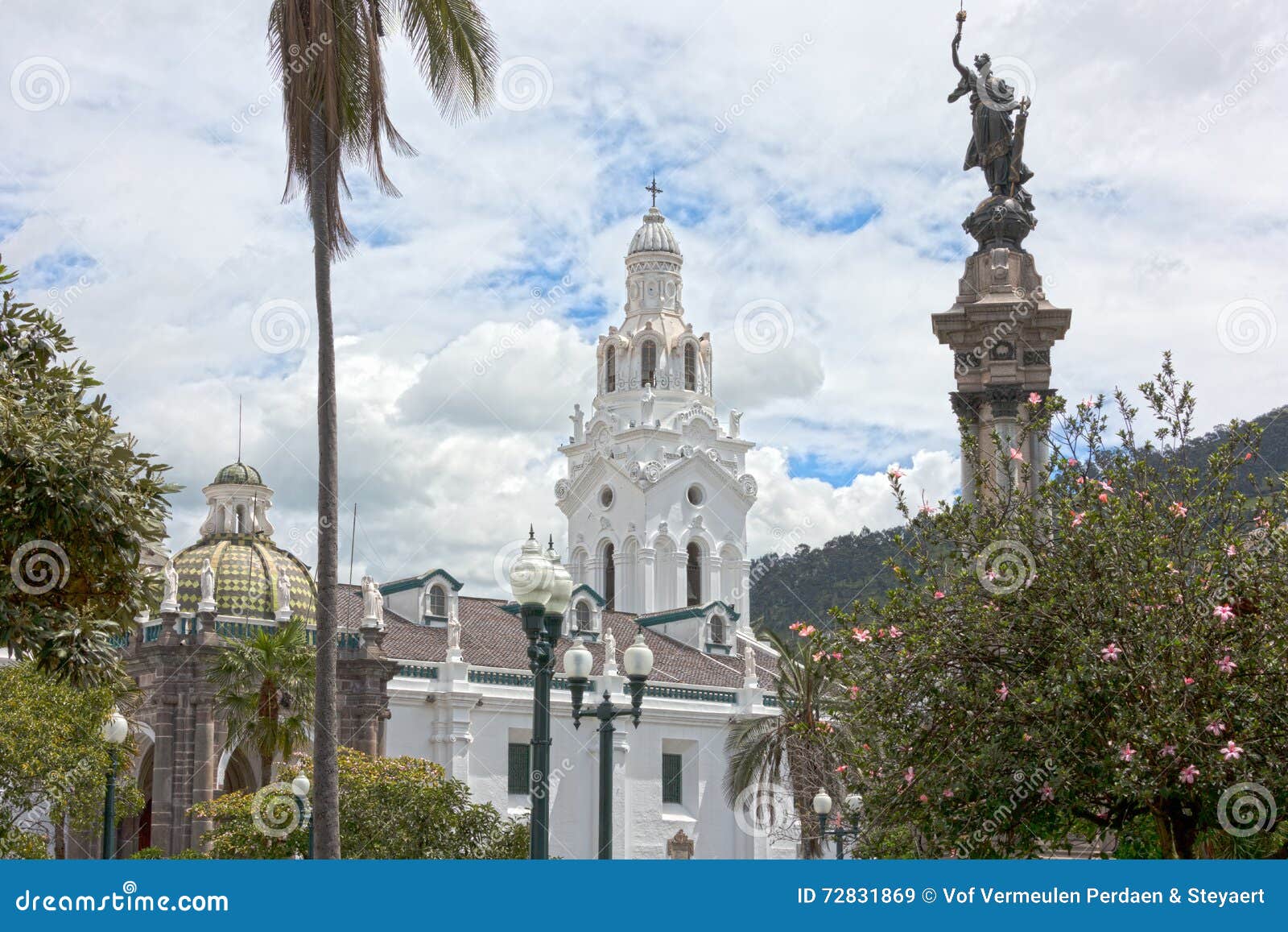 The Metropolitan Cathedral of Quito Seen from the Independence Square ...