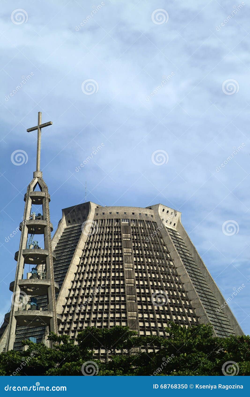Metropolitan Cathedral in Rio De Janeiro Stock Photo - Image of color ...