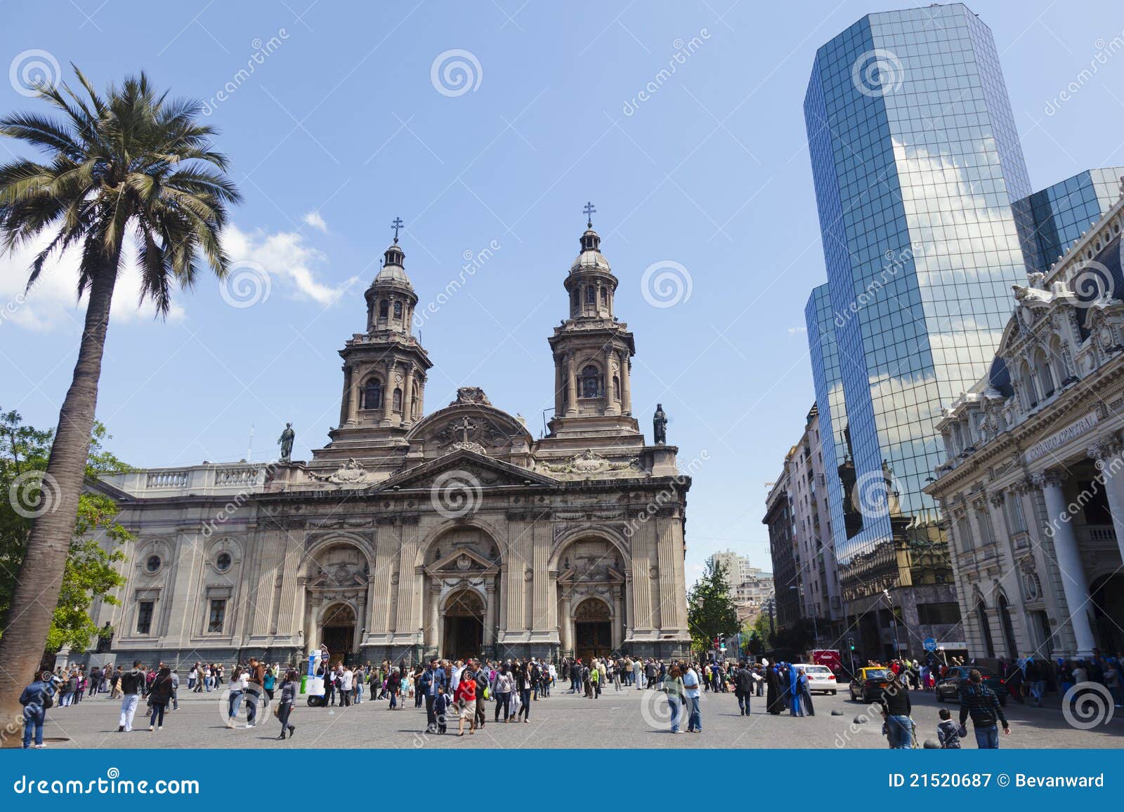 Metropolitan Catholic Cathedral, Santiago De Chile Editorial ...