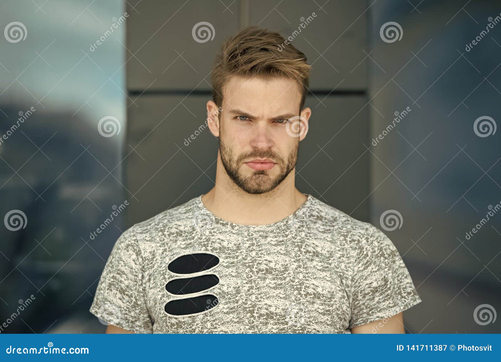 Metrosexual Concept Guy Bearded Attractive Care About Style And