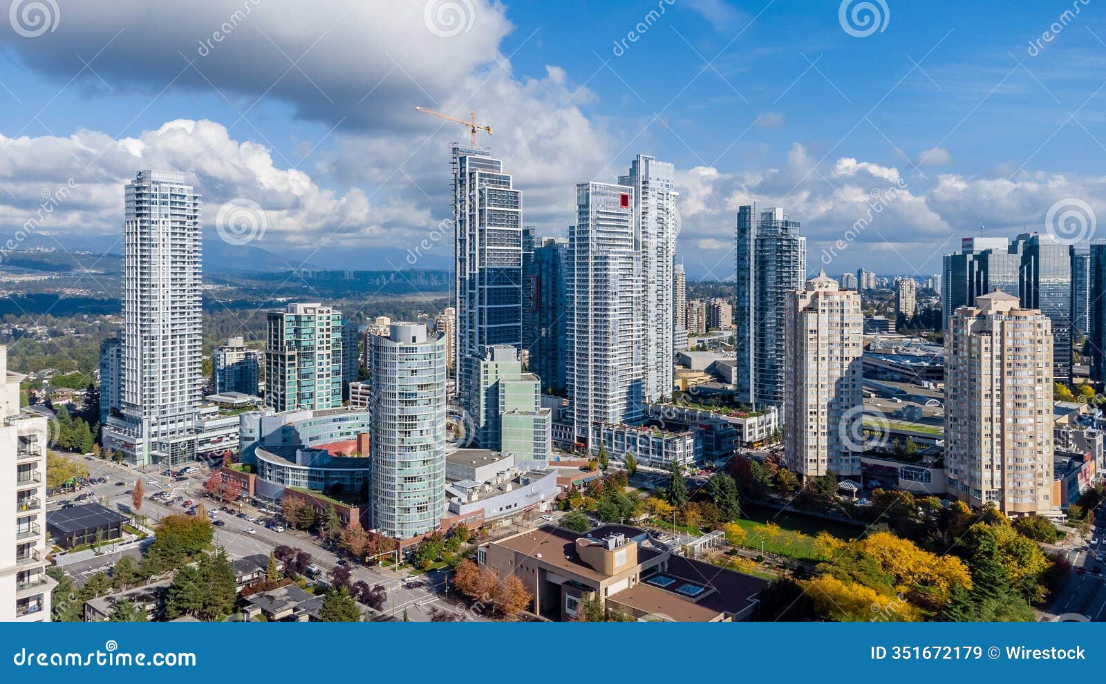 Metrotown Skyline in Burnaby, BC Editorial Stock Image - Image of ...