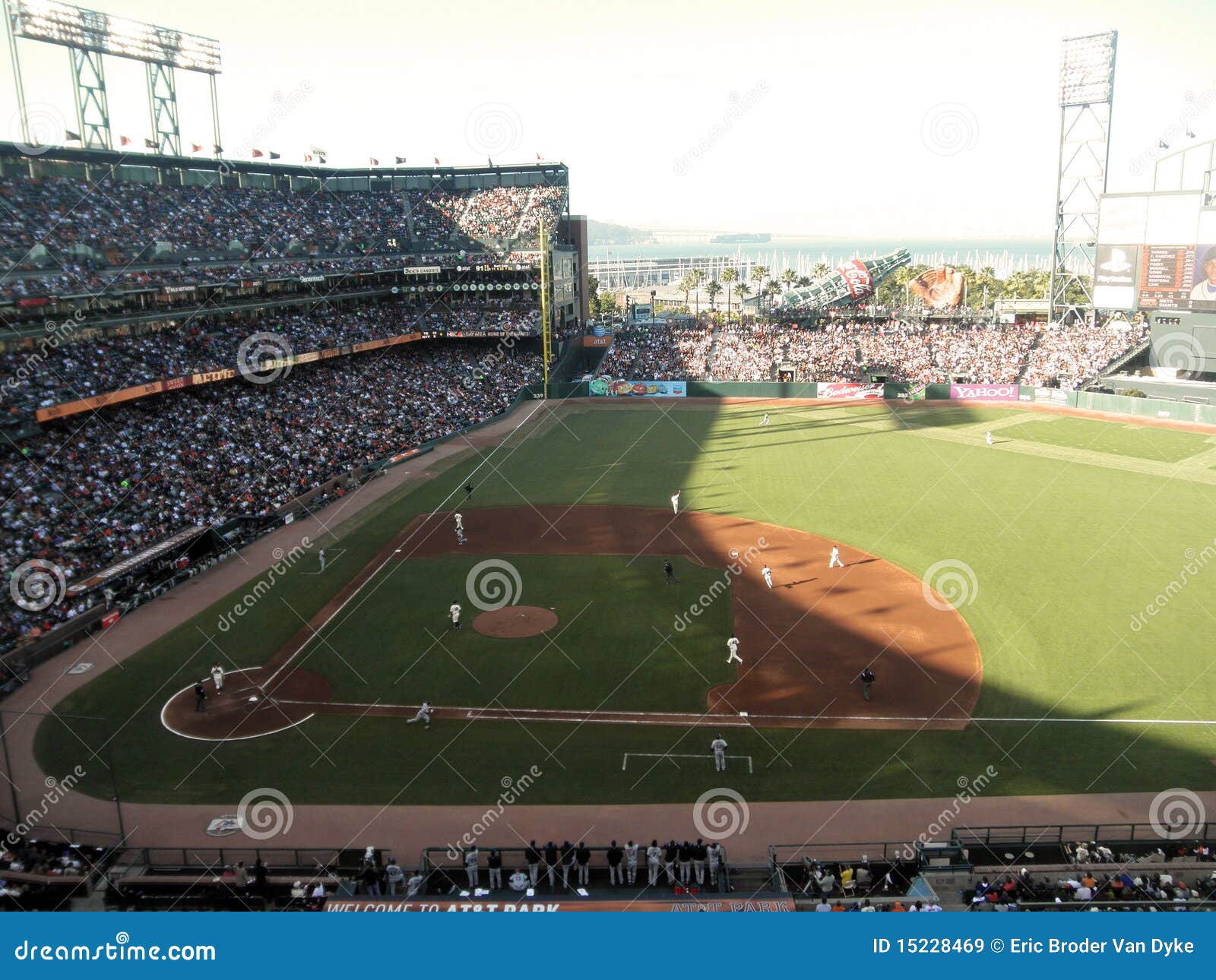 Mets Runners Running As Giants Go after Fly Ball Editorial Stock Image ...