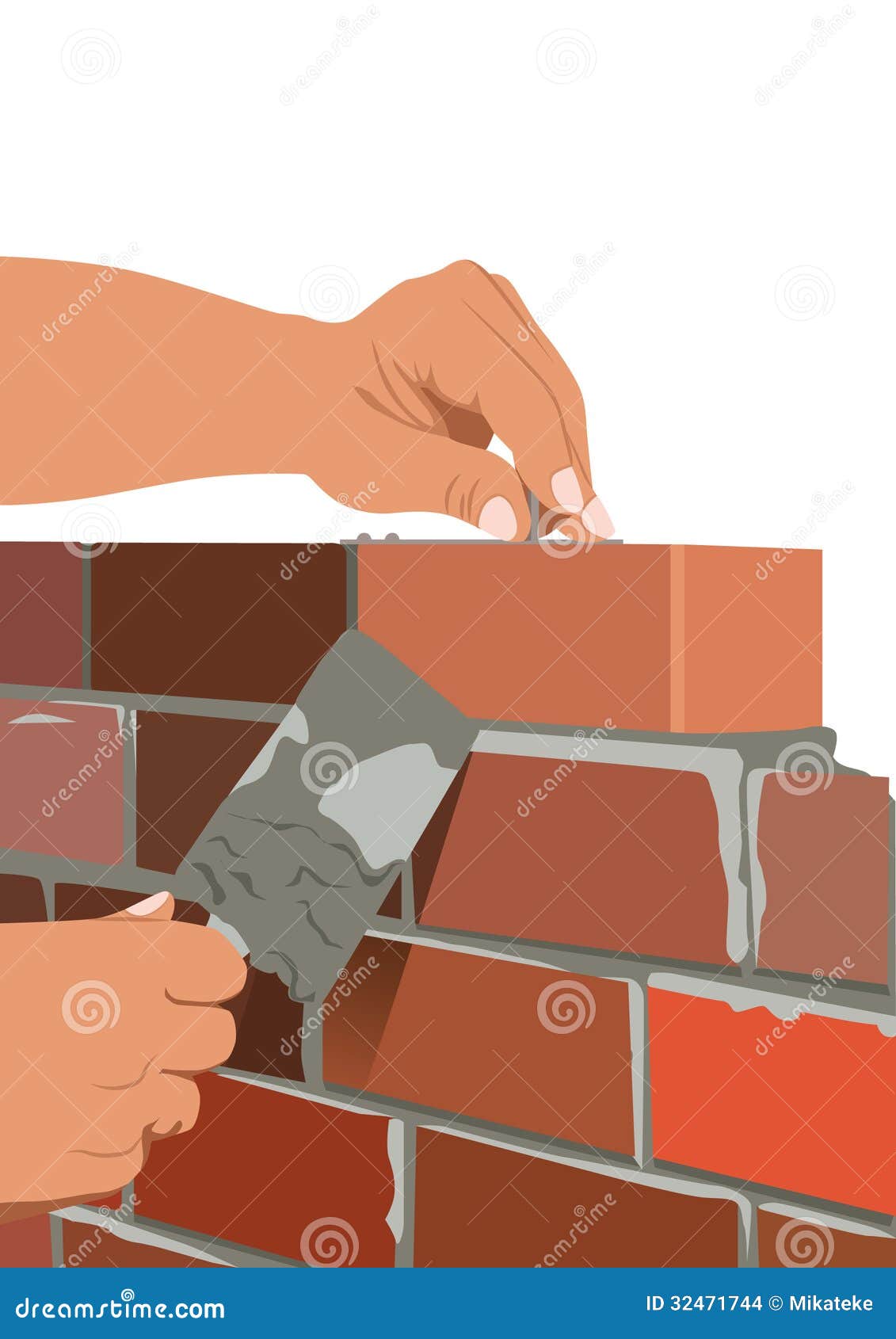 Metselaar stock foto. Image of bricklaying, werkplaats - 32471744