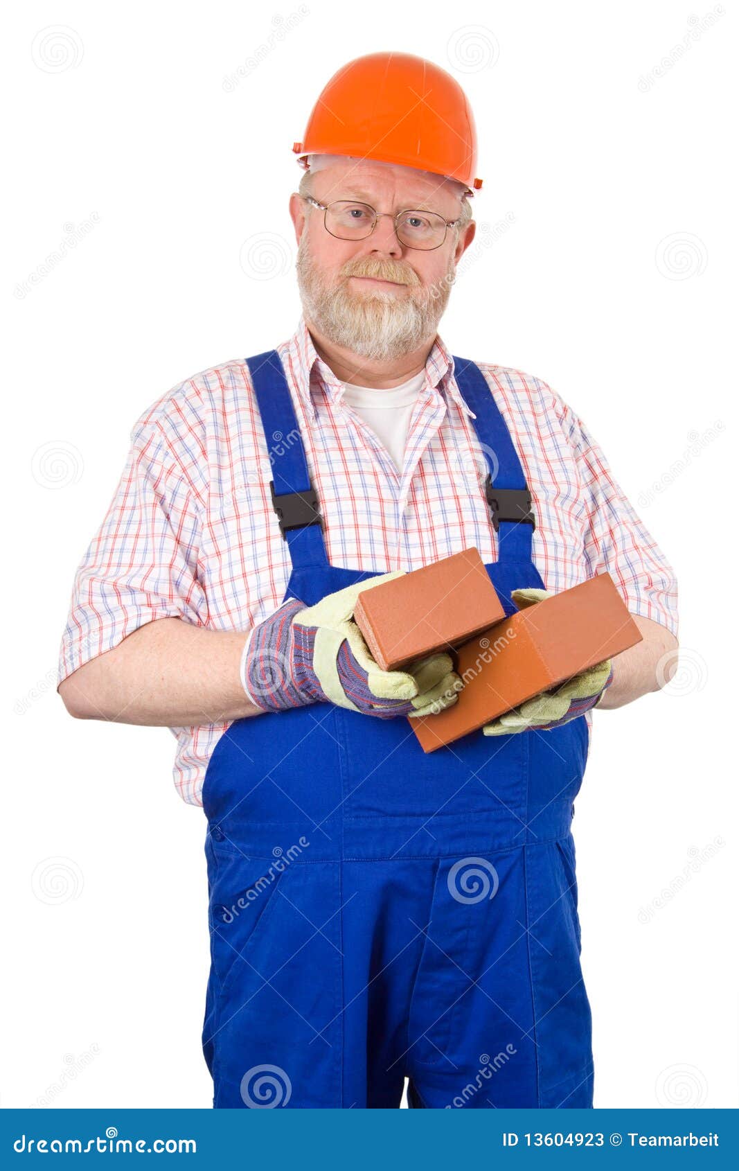 Metselaar met bouwvakker stock afbeelding. Image of mens - 13604923