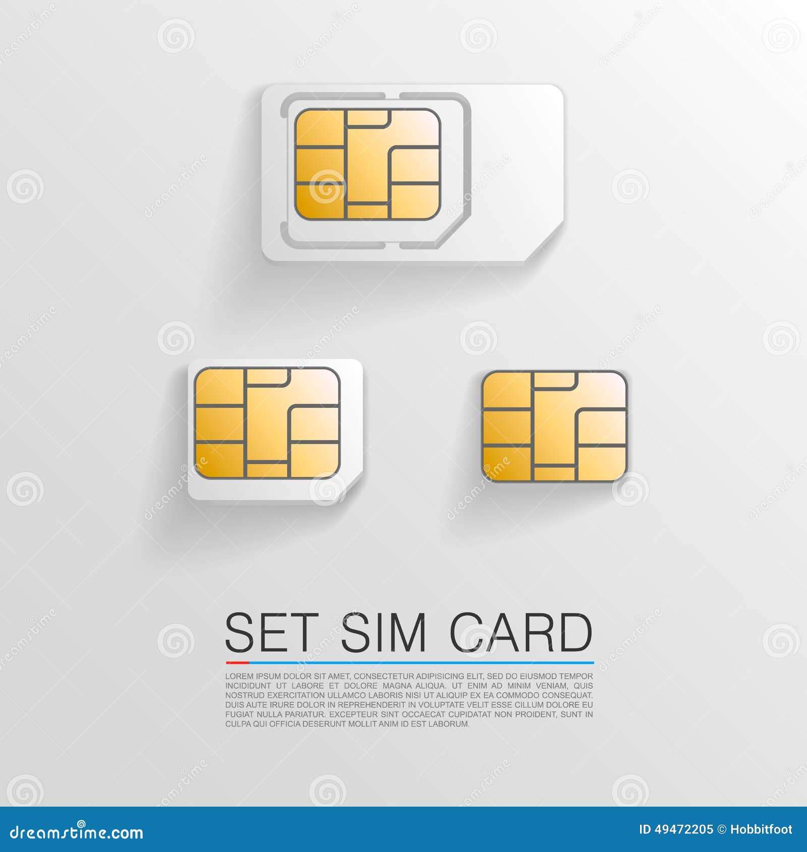 Metta la carta SIM illustrazione vettoriale. Illustrazione di moderno ...