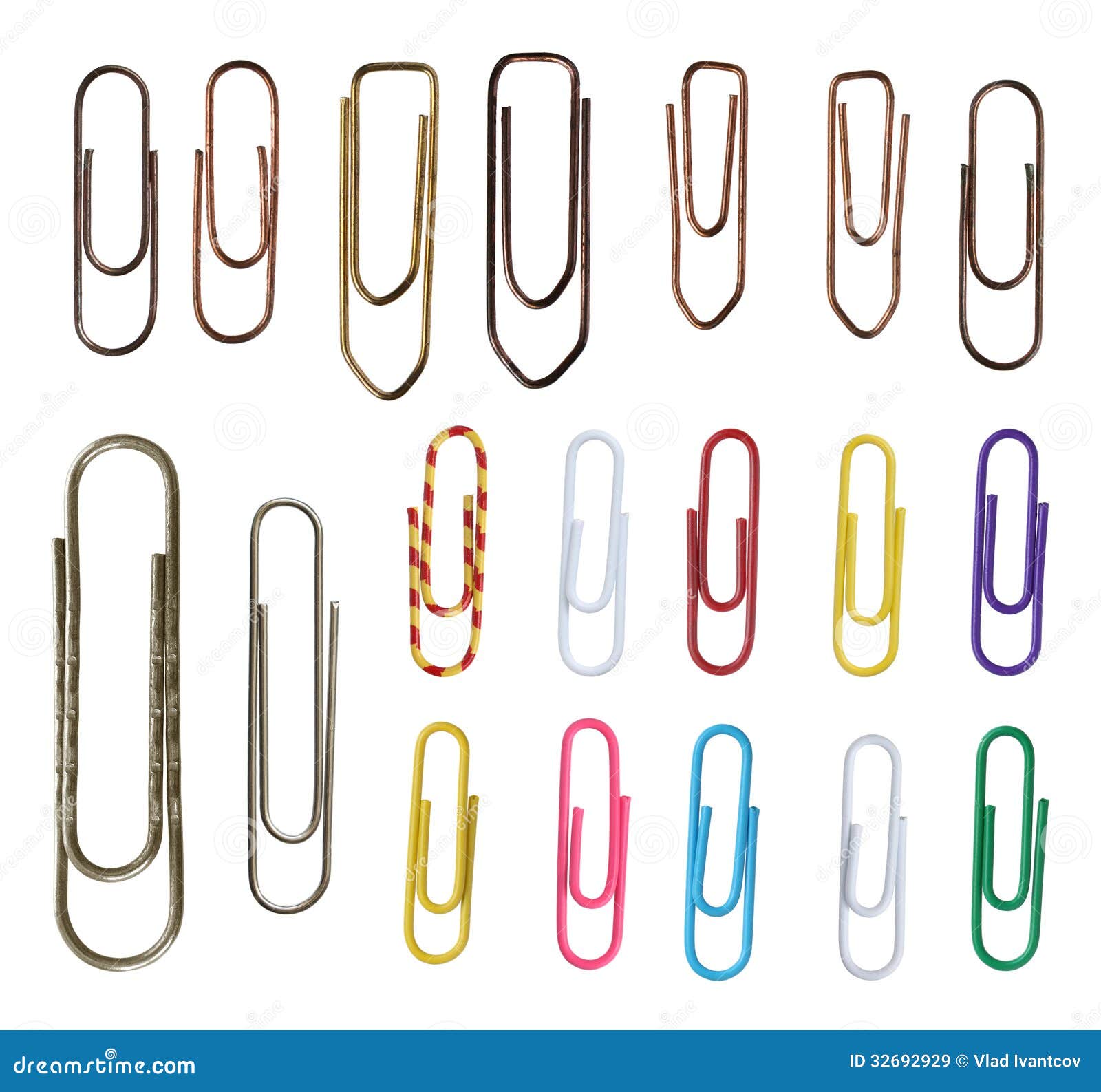 Metta Le Graffette Per Carta. Immagine Stock - Immagine di ...