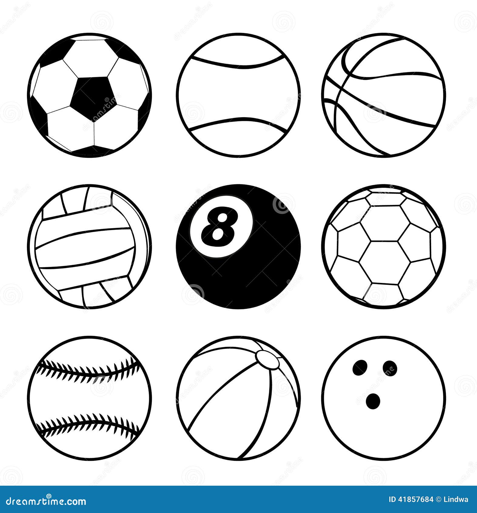 Mette in mostra le palle illustrazione vettoriale. Illustrazione di ...