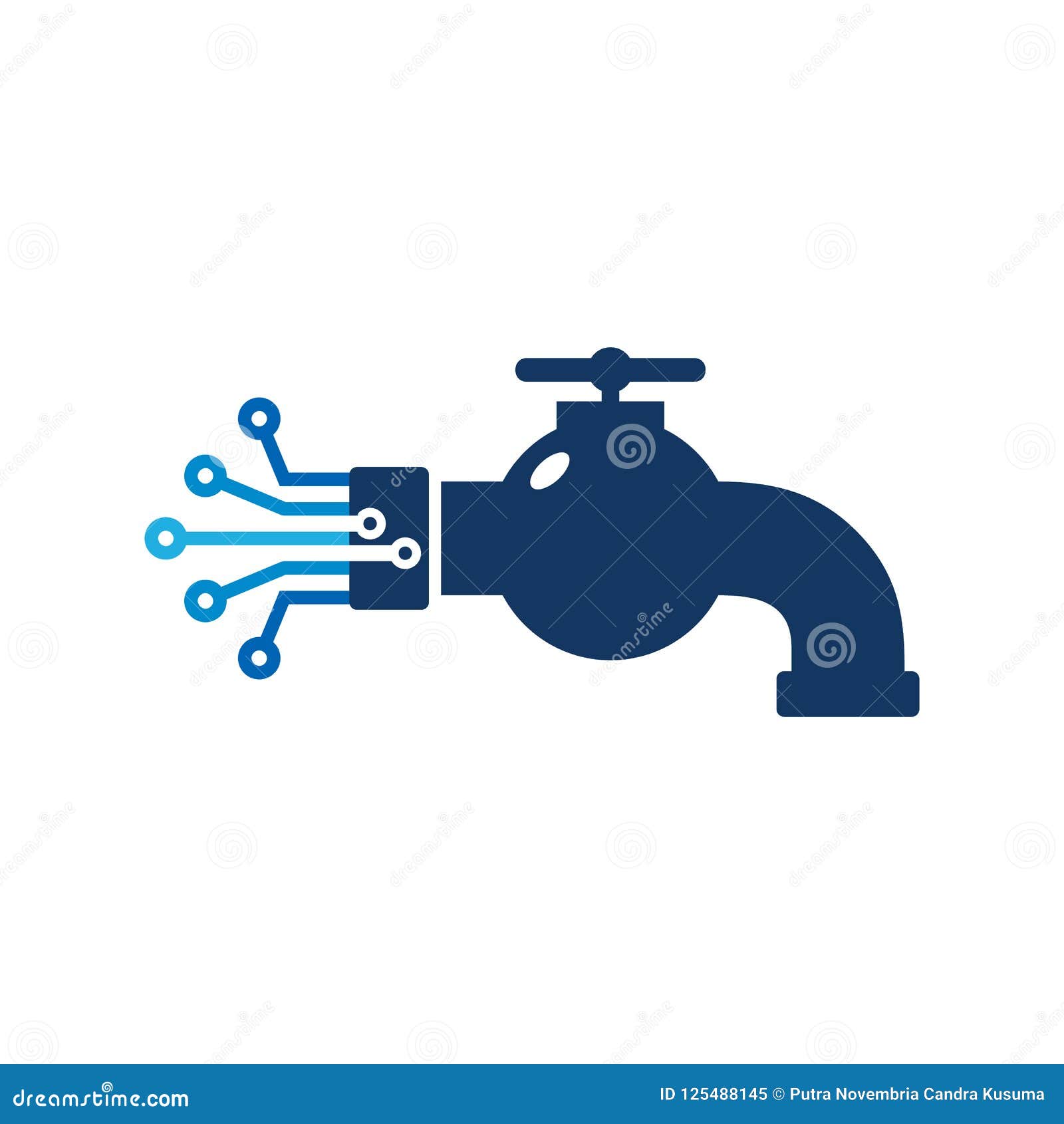 Mettre D'aplomb Digital Logo Icon Design Illustration de Vecteur ...